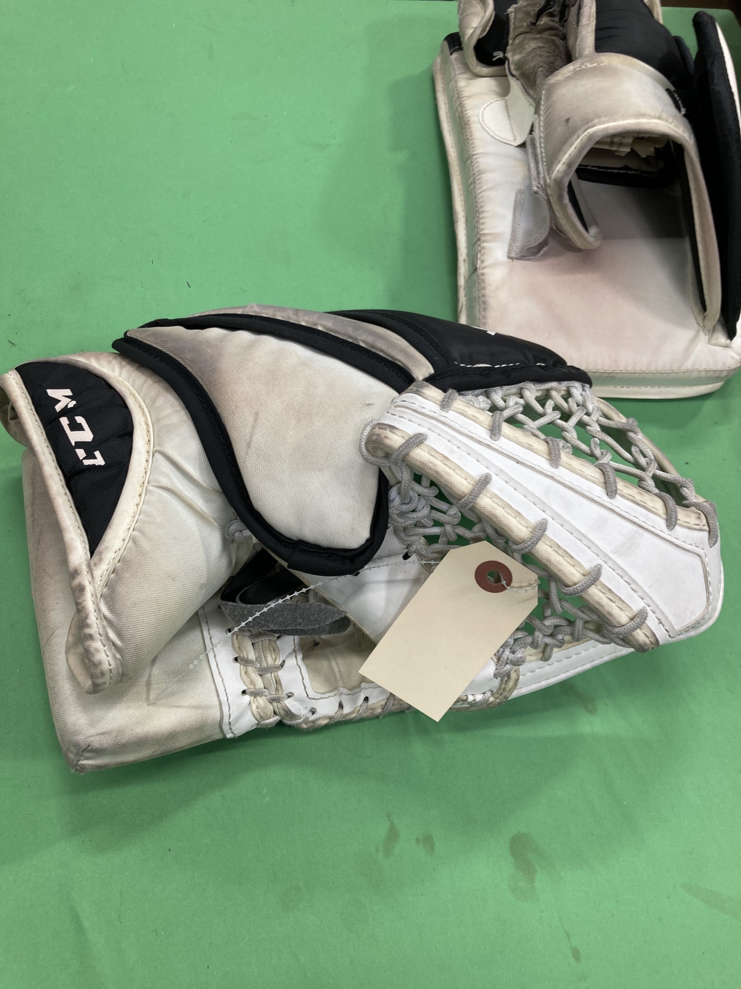 Used CCM Yflex Regular Goalie Glove & Blocker | SidelineSwap