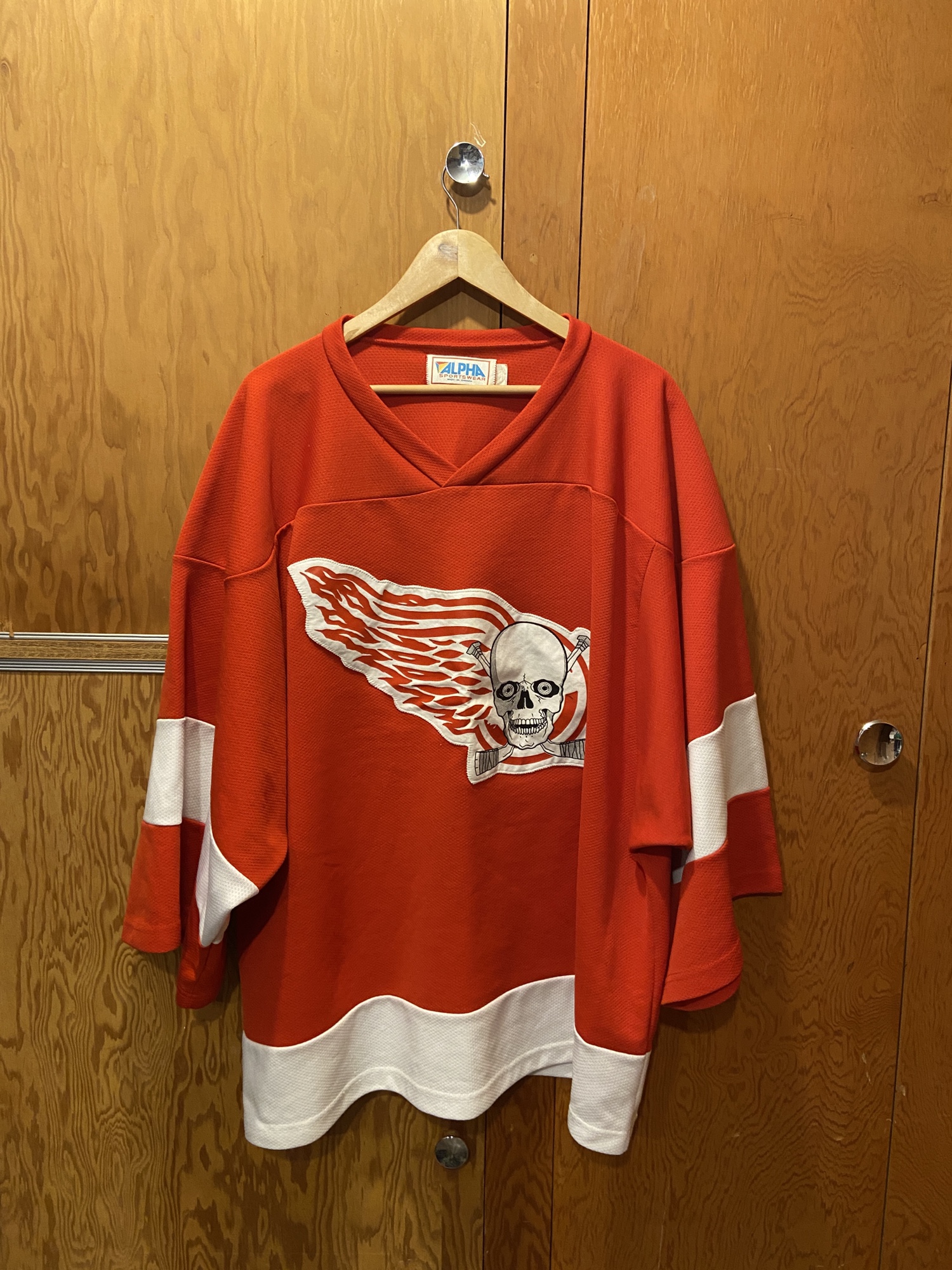 Vintage Hockey Jersey; Beer League; Goalie Cut; Red Wings Inspired ...