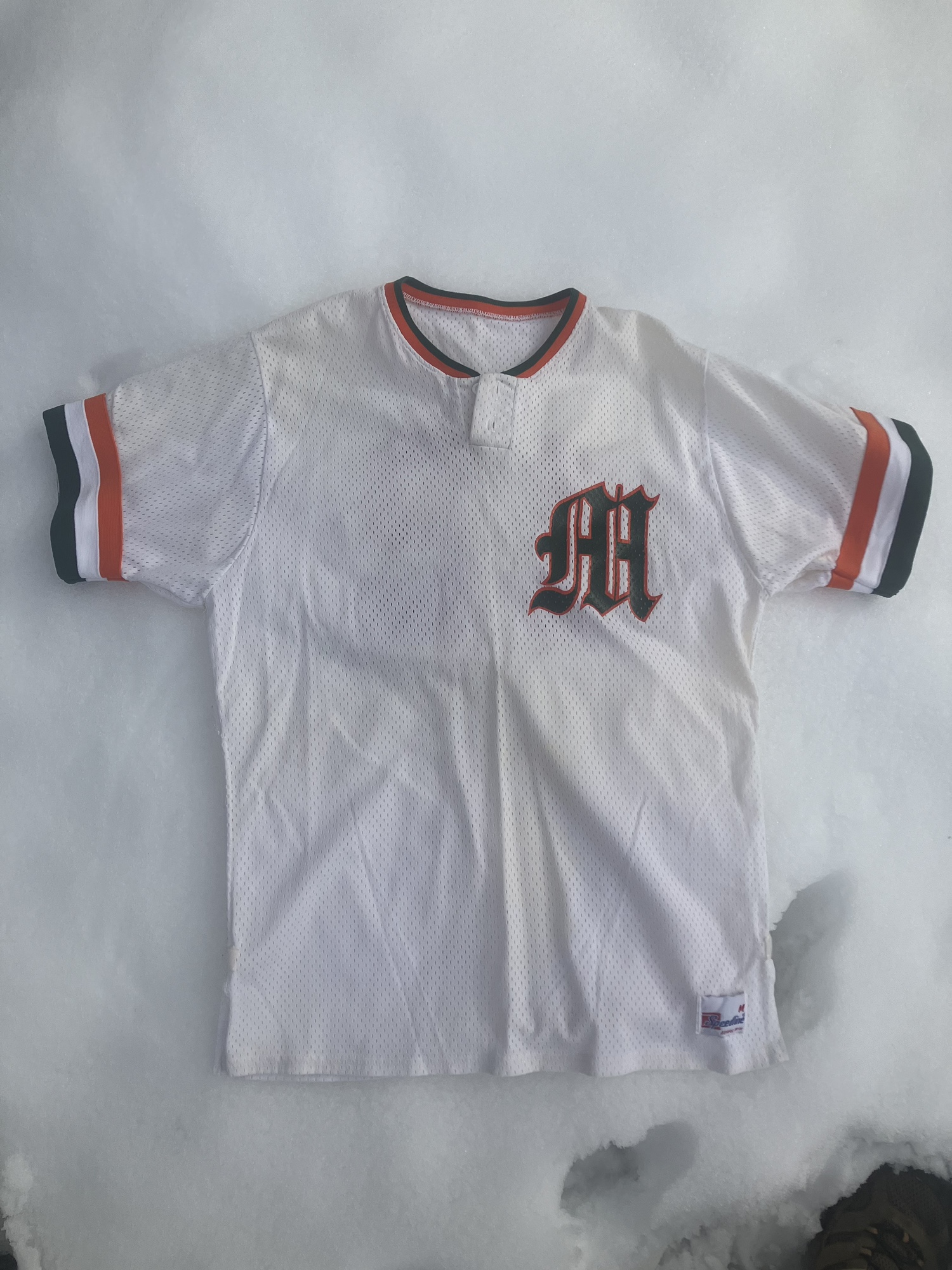 Vintage university of Miami Baseball jersey medium | SidelineSwap