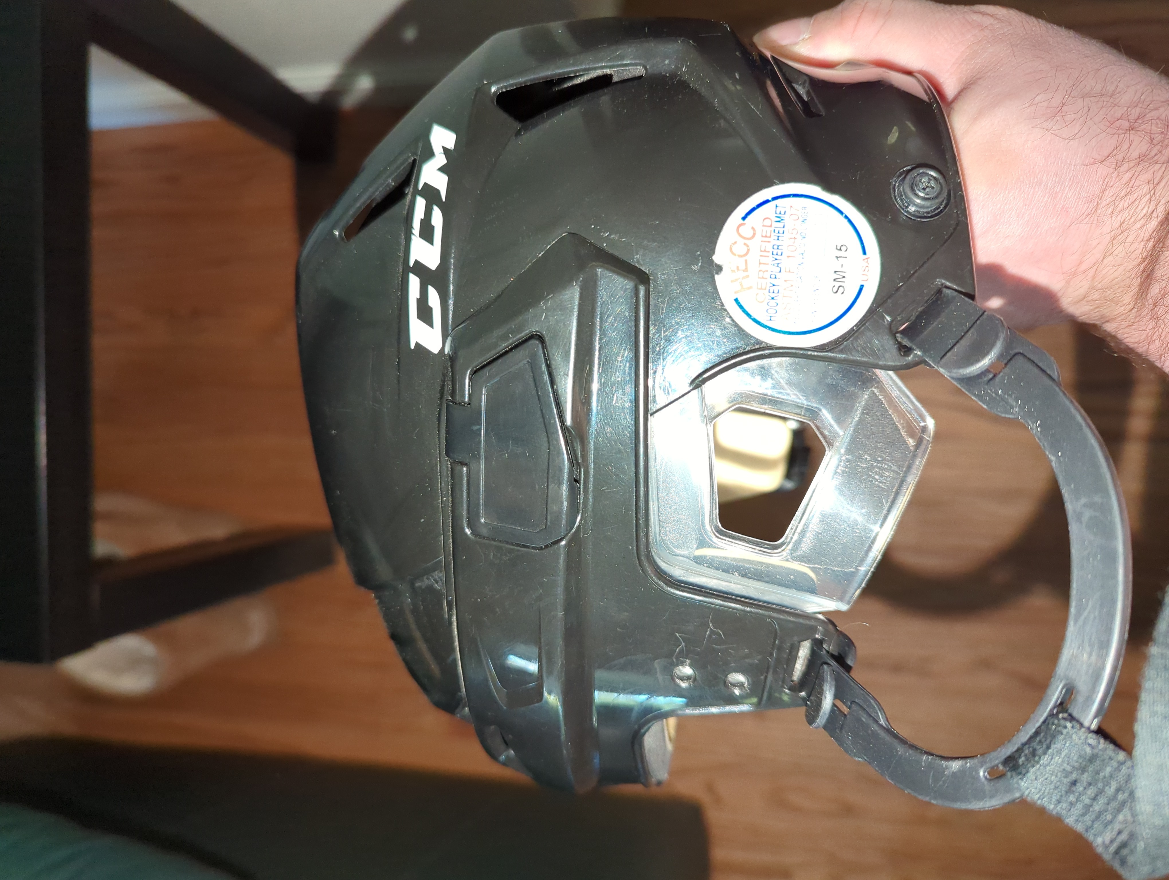 Used Medium CCM Vector V10 Helmet Pro Stock | SidelineSwap