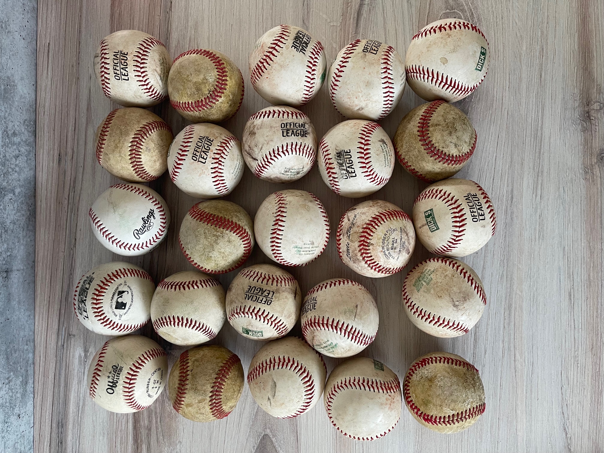25 baseballs, various brands. Great for BP & practice balls ($OBO ...