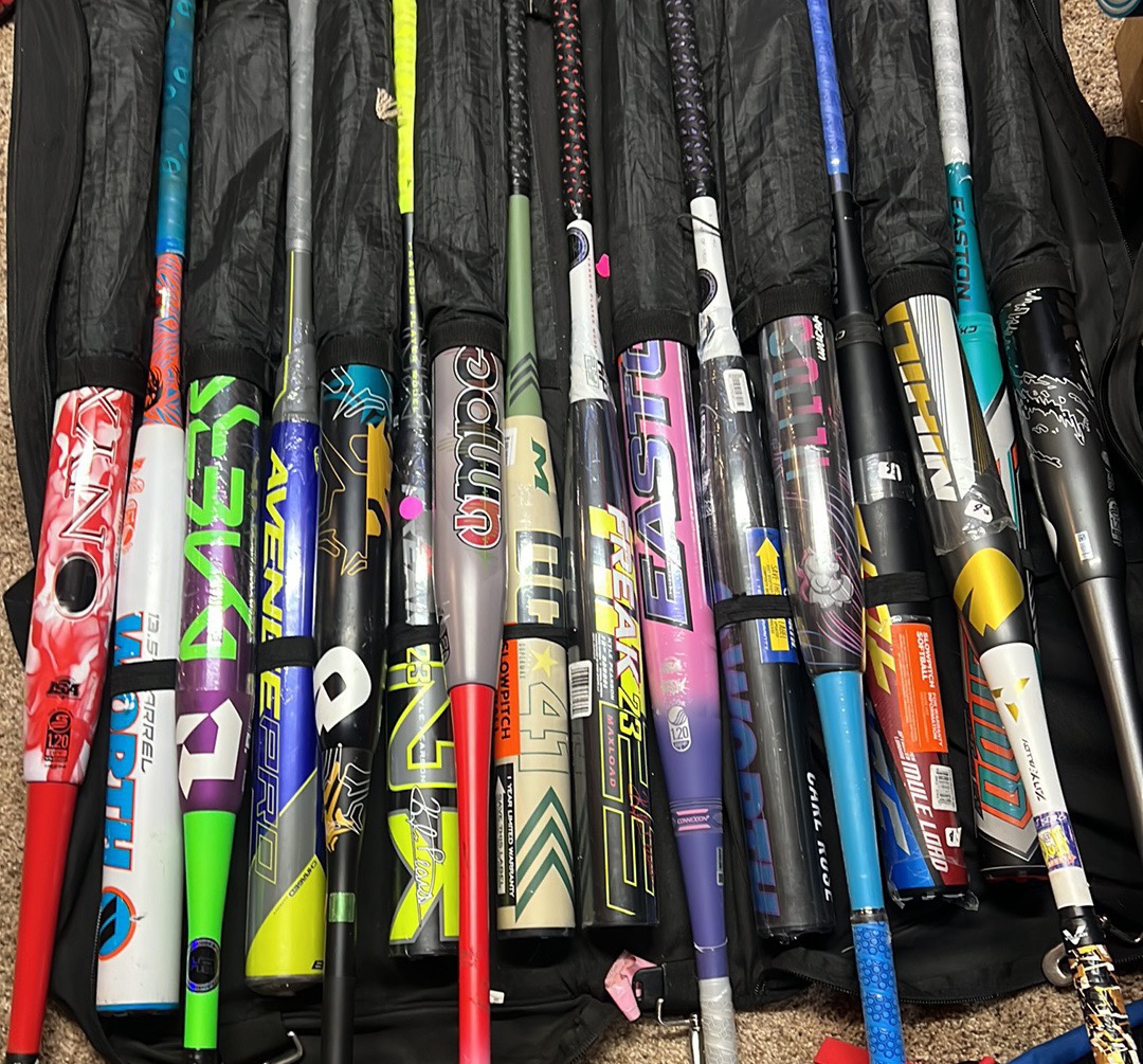 Various Slow Pitch Softball Bats. Can Send More Pics Upon Request ...