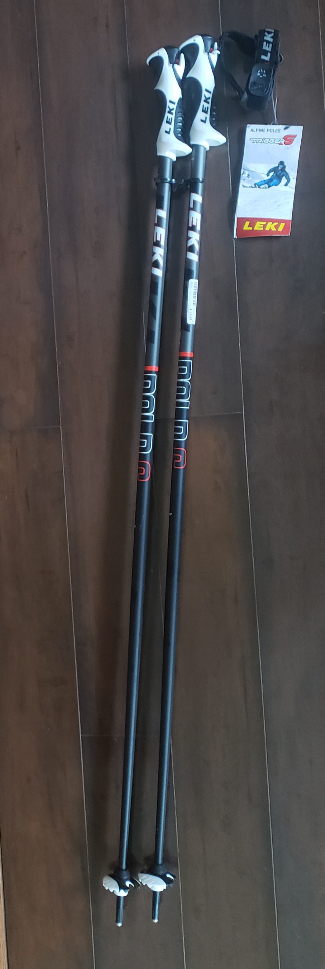 46" SKI POLES 115cm LEKI BOLD S *NEVER USED* w/TAGS ADULT LIGHTWEIGHT ...