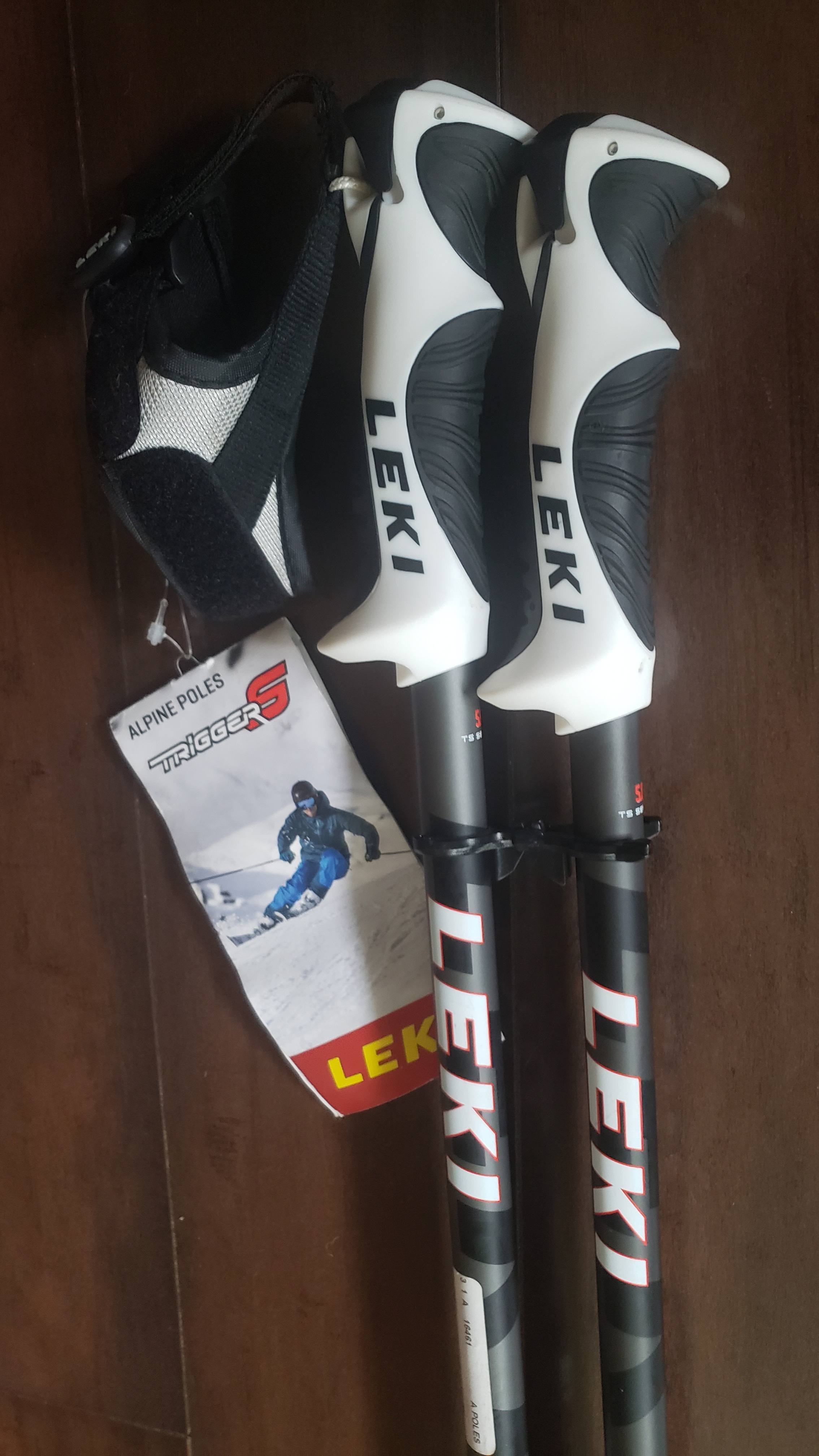 46" SKI POLES 115cm LEKI BOLD S *NEVER USED* w/TAGS ADULT LIGHTWEIGHT ...