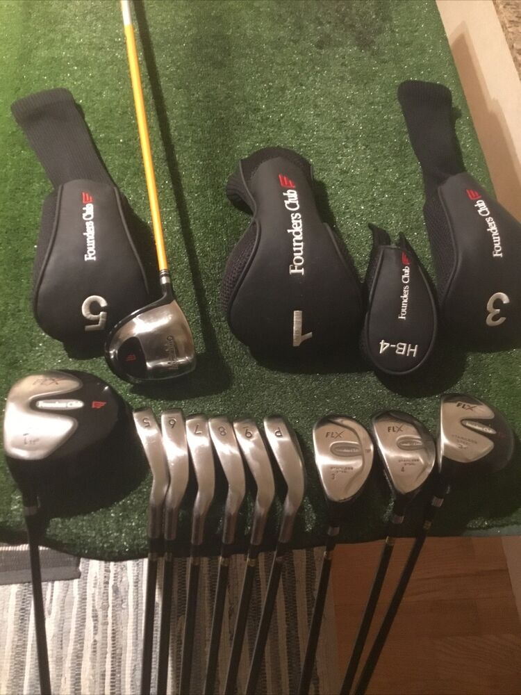 Founders Club (Left Handed)FLX Full Set (D, 3W, 5W, 3H, 4H,5-PW Regular ...