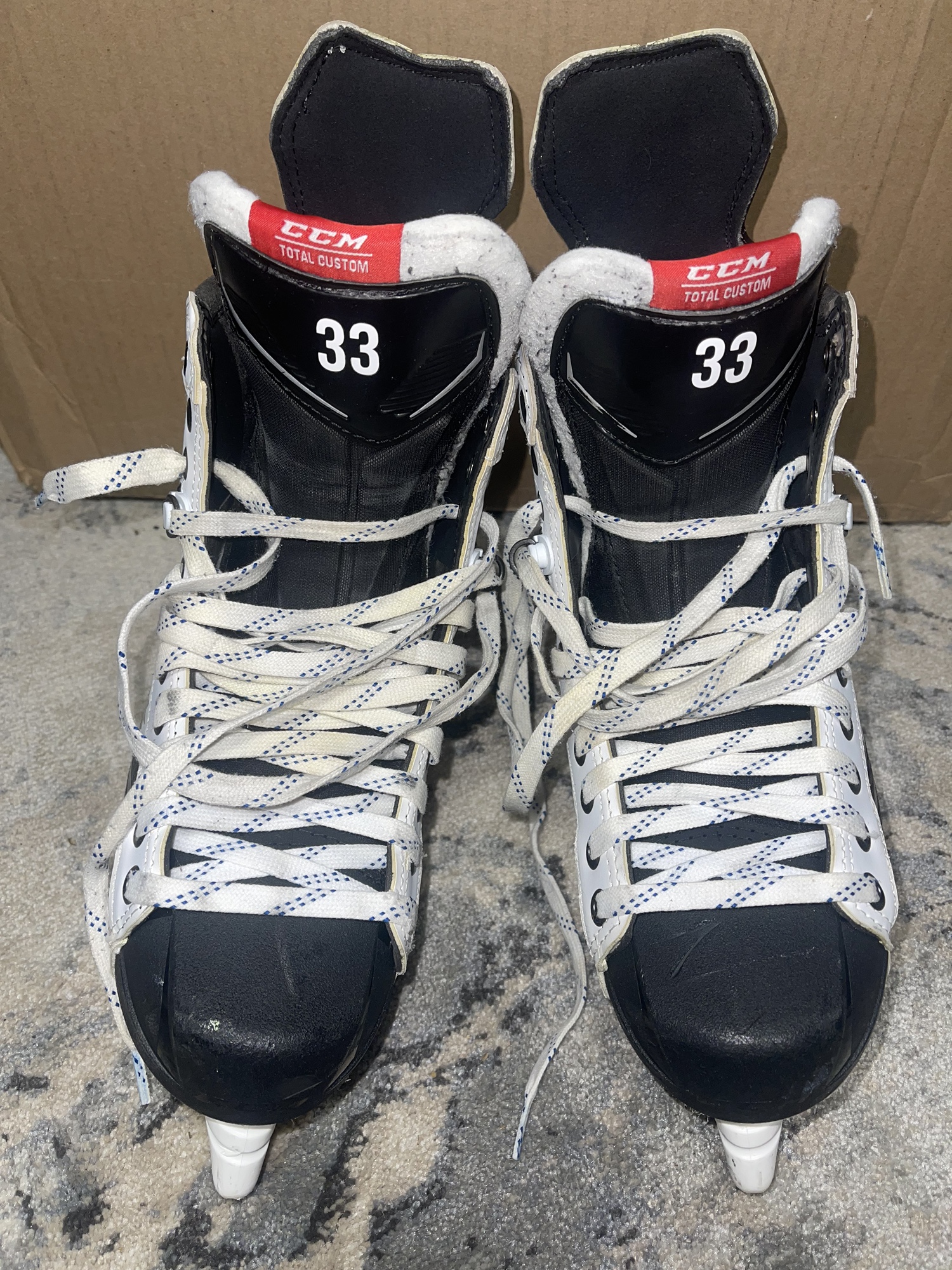 Capitals Gudas CCM Pro Stock White Ribcore 70K Hockey Skates Size 9 E/A ...