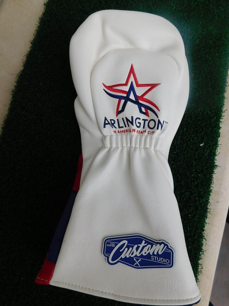 NEW CMC Designs CUSTOM STUDIO Texas Rangers Golf Club Driver Headcover ...