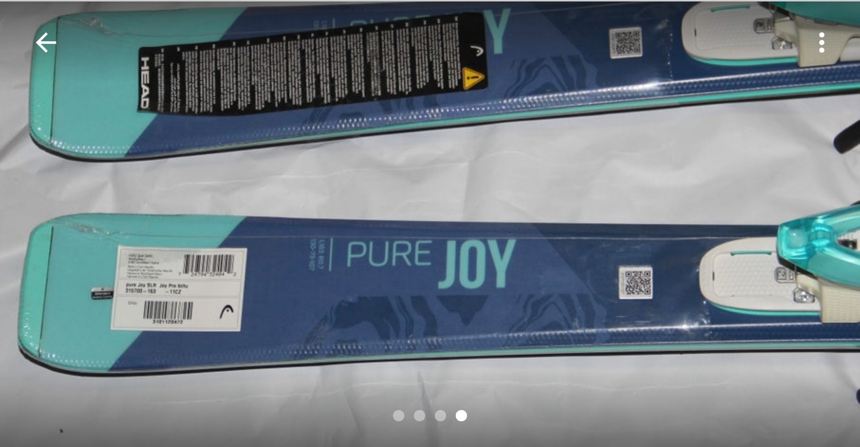 New Women's 2022 HEAD 163 cm All Mountain Pure Joy Skis With Bindings | SidelineSwap