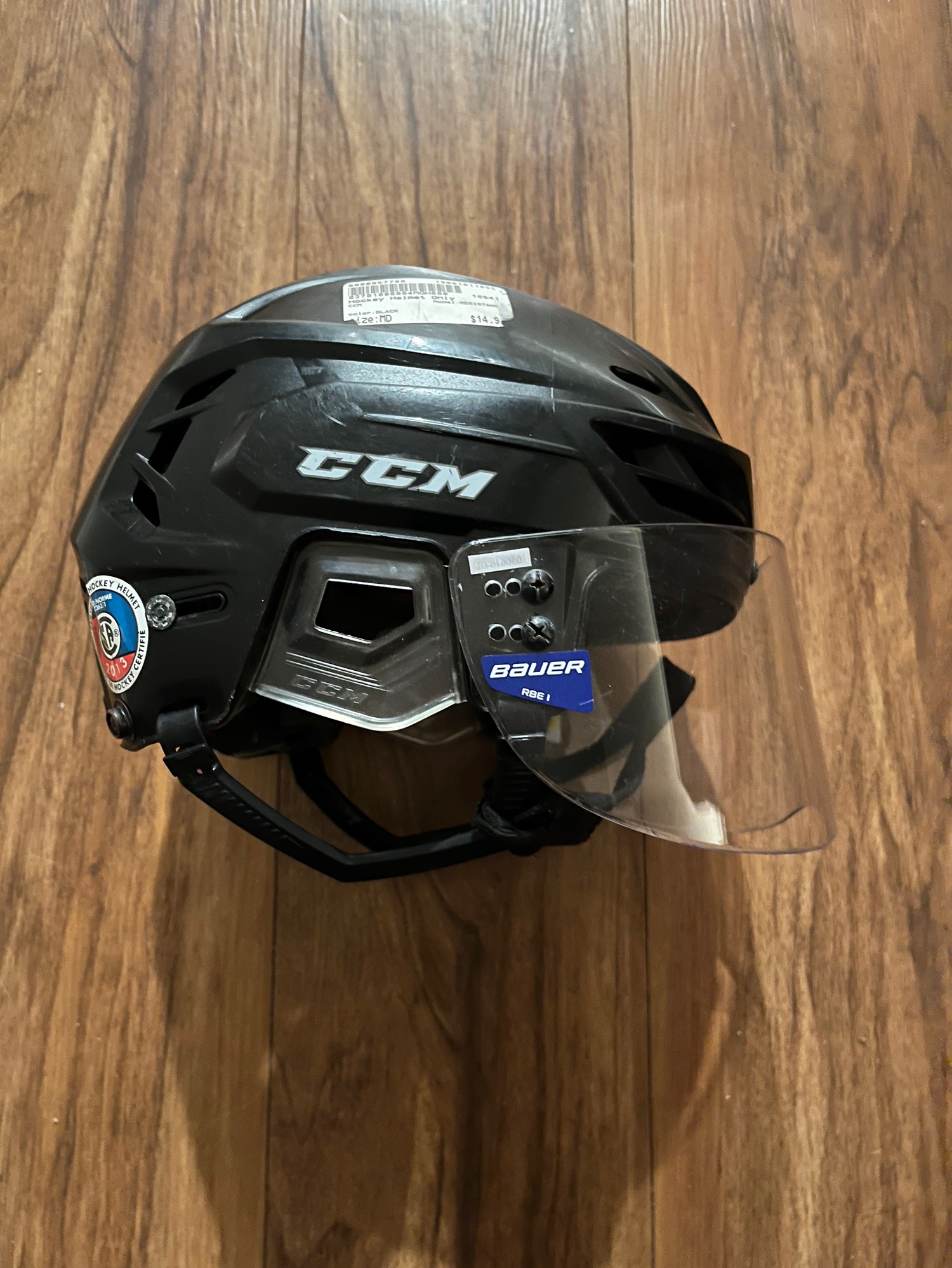 Used Medium CCM Helmet With Bauer Visor | SidelineSwap
