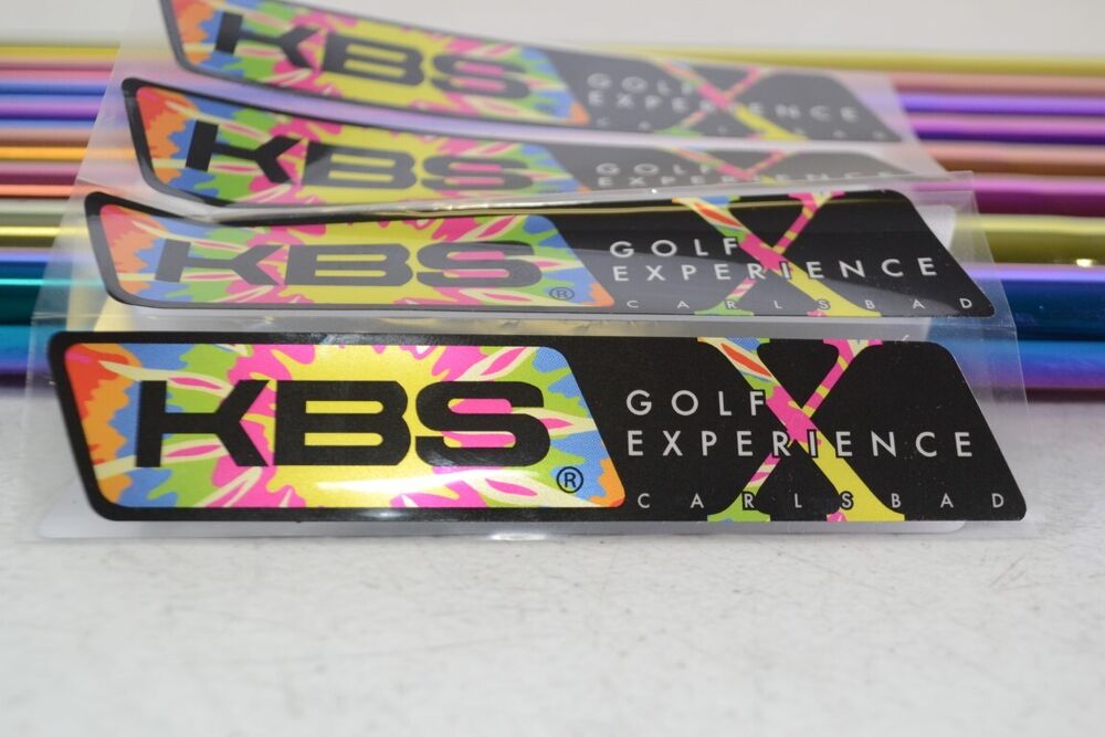 KBS C-Taper 130g X Stiff PVD Rainbow Shaft Set 3-W .355 Steel # 168468 ...