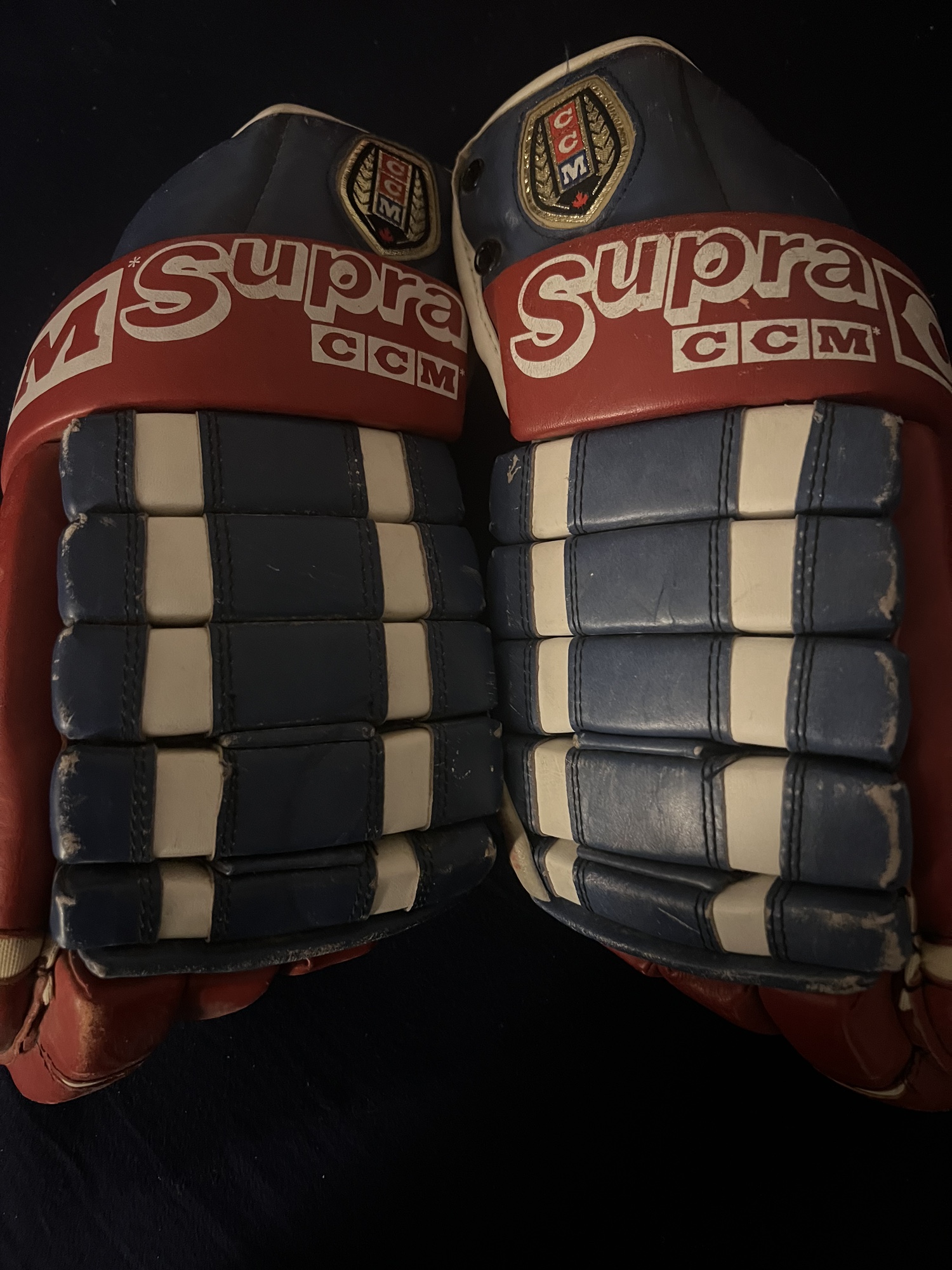 CCM supra, Pro Stock, hockey gloves, New York, rangers | SidelineSwap