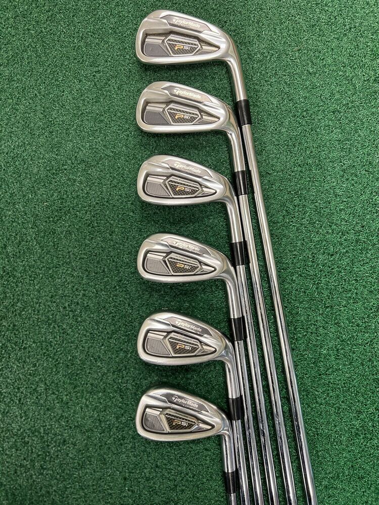 Taylormade PSI Forged Iron Set 4-AW (Missing 5 & 7 Iron) MRH Stiff Flex ...
