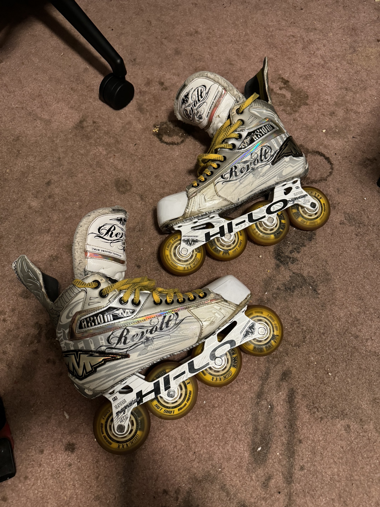 Senior Mission Regular Width 8.5 Mission Axiom T10 Revolt Hockey Skates ...