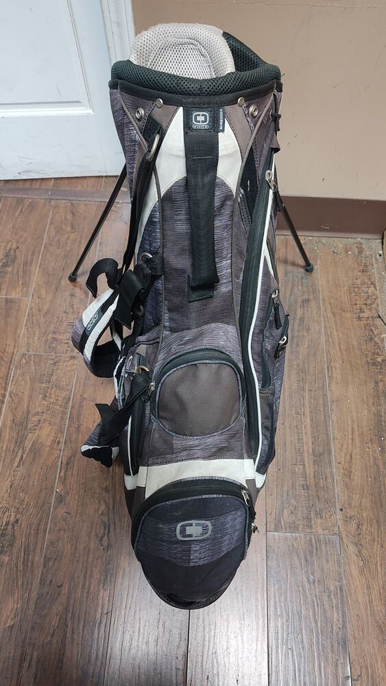 Ogio Shredder Dual Strap Golf Stand Bag Blackwhite Sidelineswap