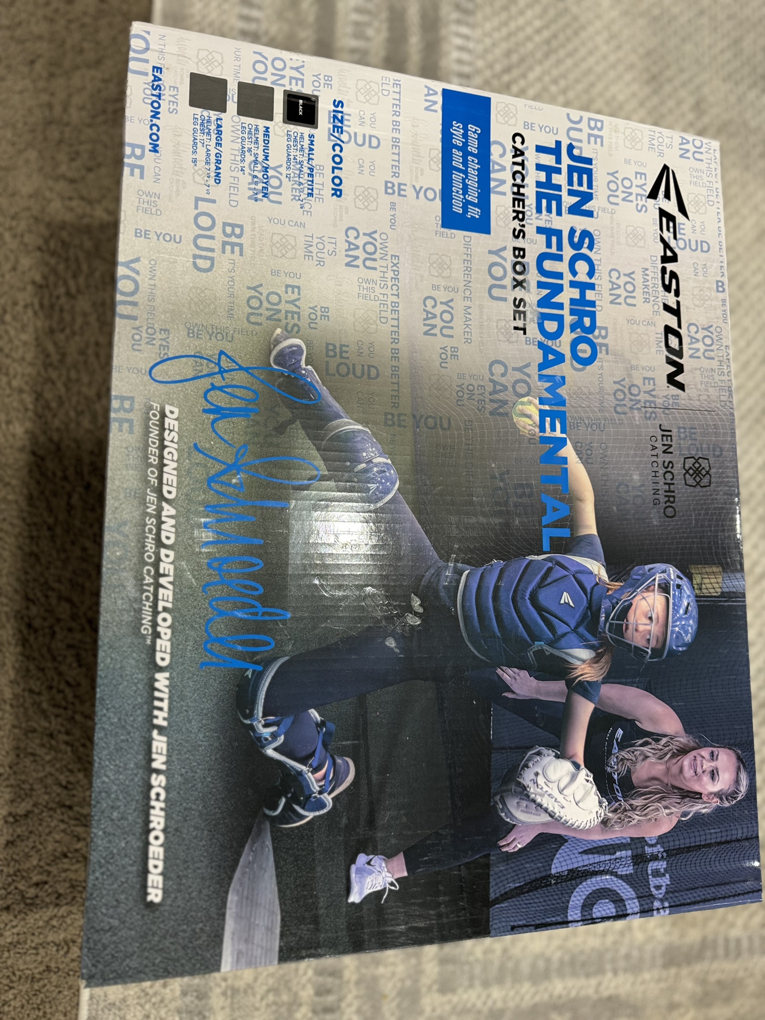 Easton x Jen Schro ''The Fundamental'' Fastpitch Catcher's Set ...