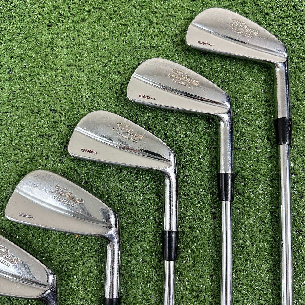Titleist 690 MB Forged Iron Set 3-PW True Temper Dynamic Gold S300 ...