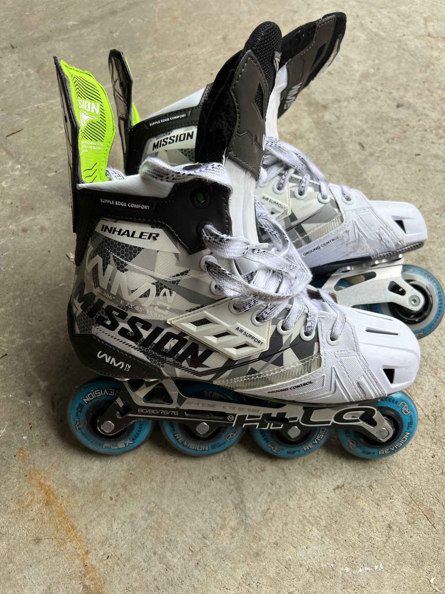 Used Mission Size 9 Inhaler WM02 Inline Skates | SidelineSwap