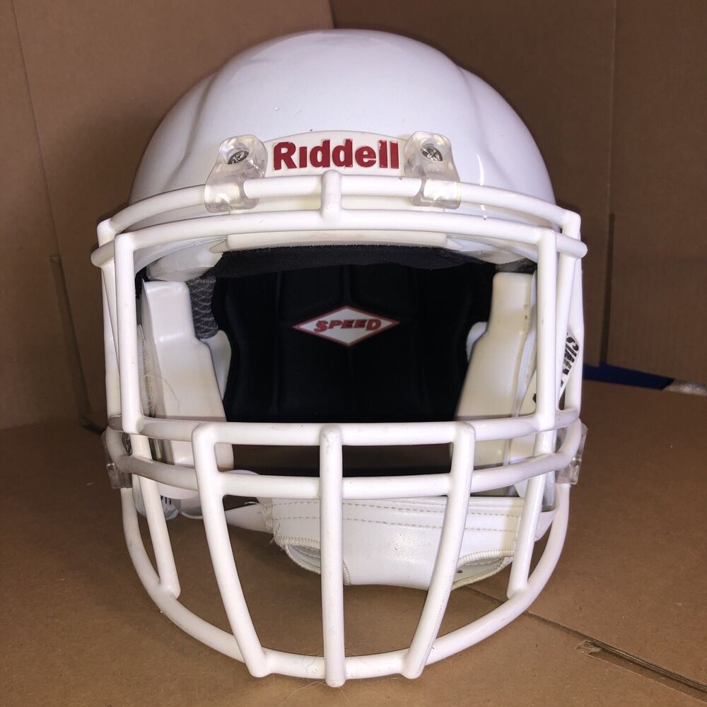 USED RIDDELL SPEED ADULT HELMET - MEDIUM - METALLIC WHITE | SidelineSwap