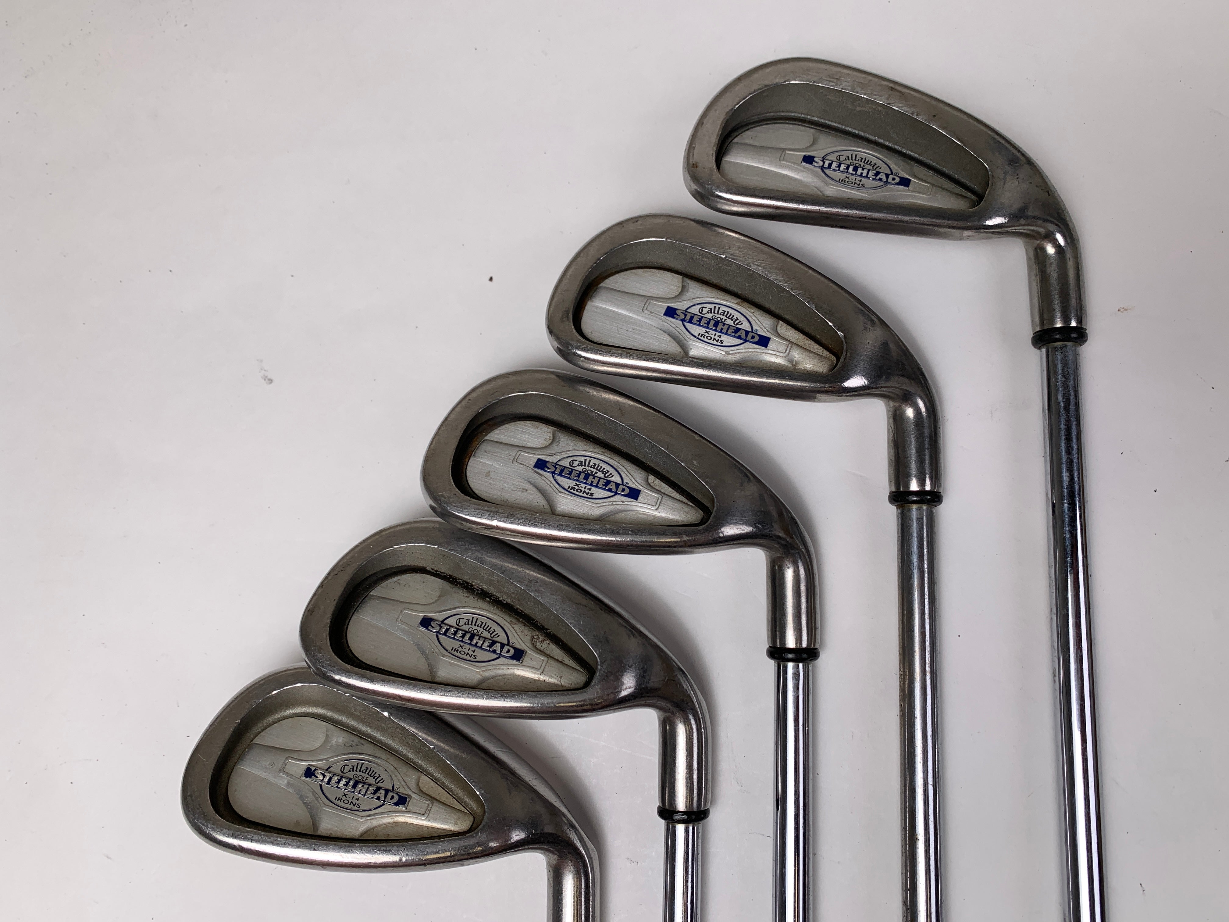Callaway X-14 Iron Set 5-PW Steelhead X-14 Regular Steel No 7 iron RH ...