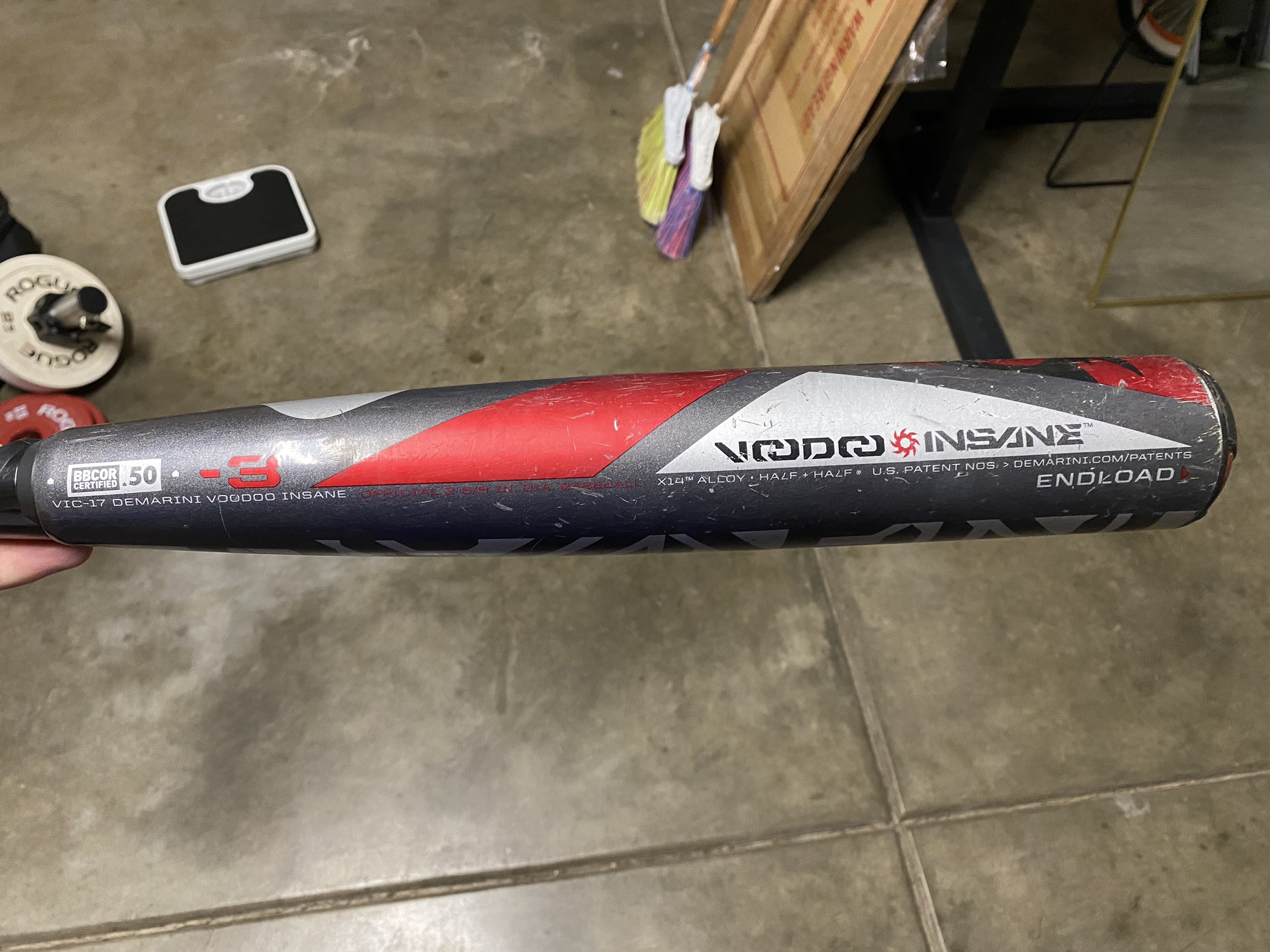 BBCOR Certified Hybrid (-3) 30 oz 33" Voodoo Insane Bat | SidelineSwap