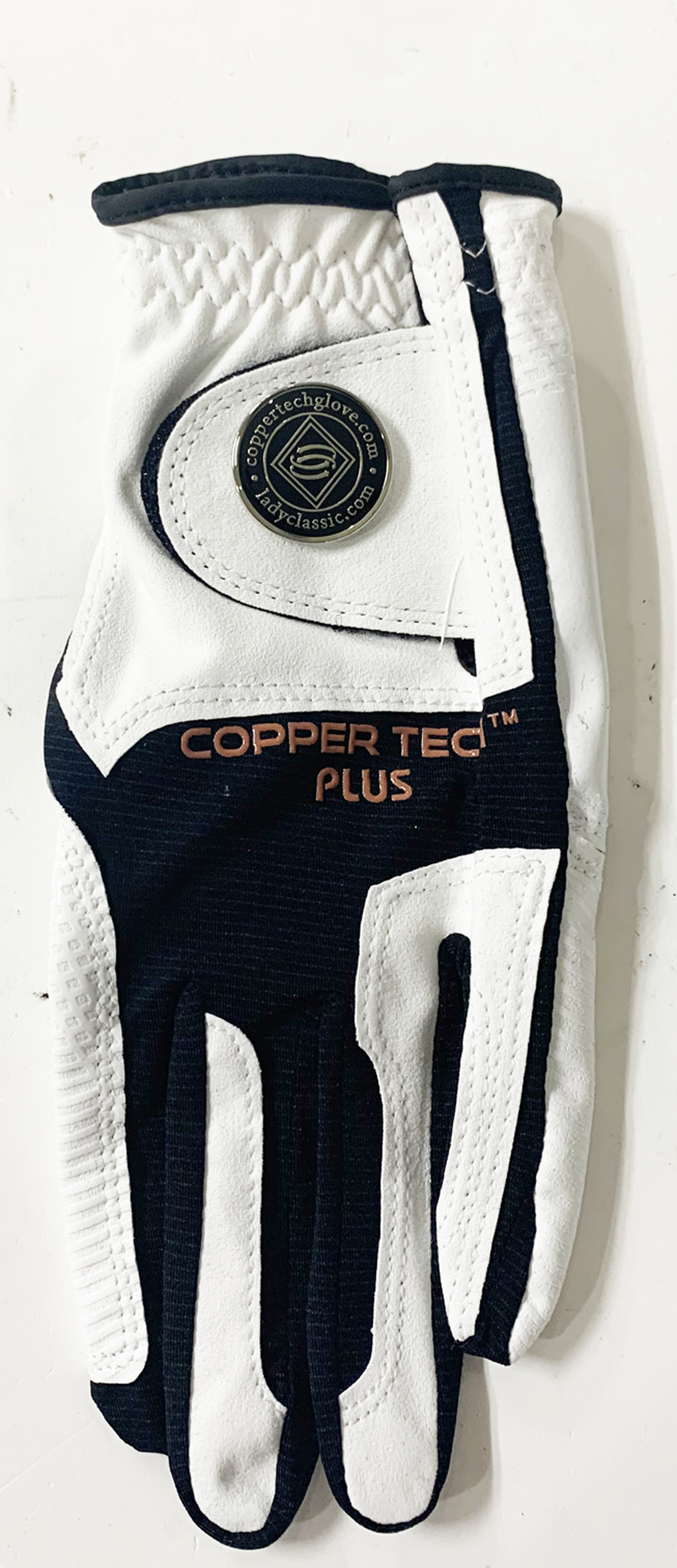 NEW Copper Tech Plus White/Black Men's Extra Large (XL) Golf Glove ...