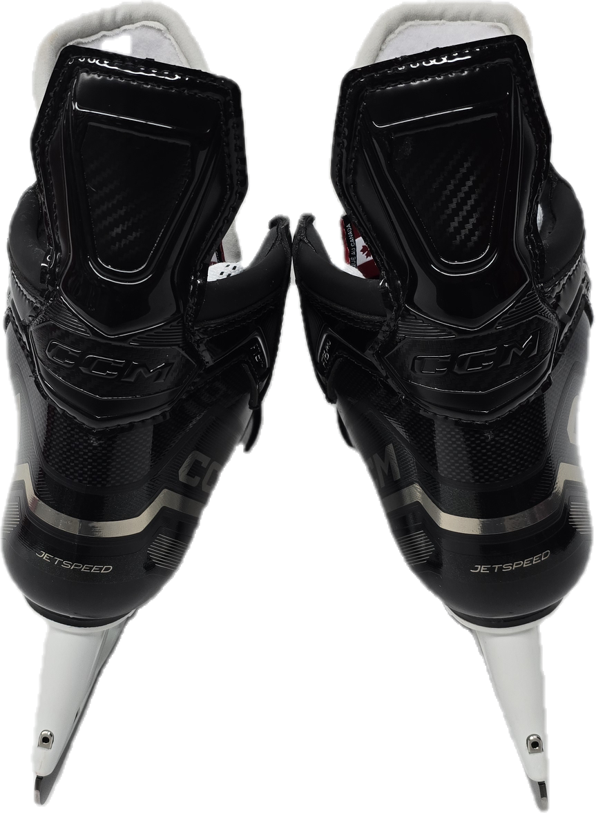 CCM JETSPEED FT6 PRO STOCK HOCKEY SKATES 9.5 REGULAR NEW CHROME NHL HEV ...