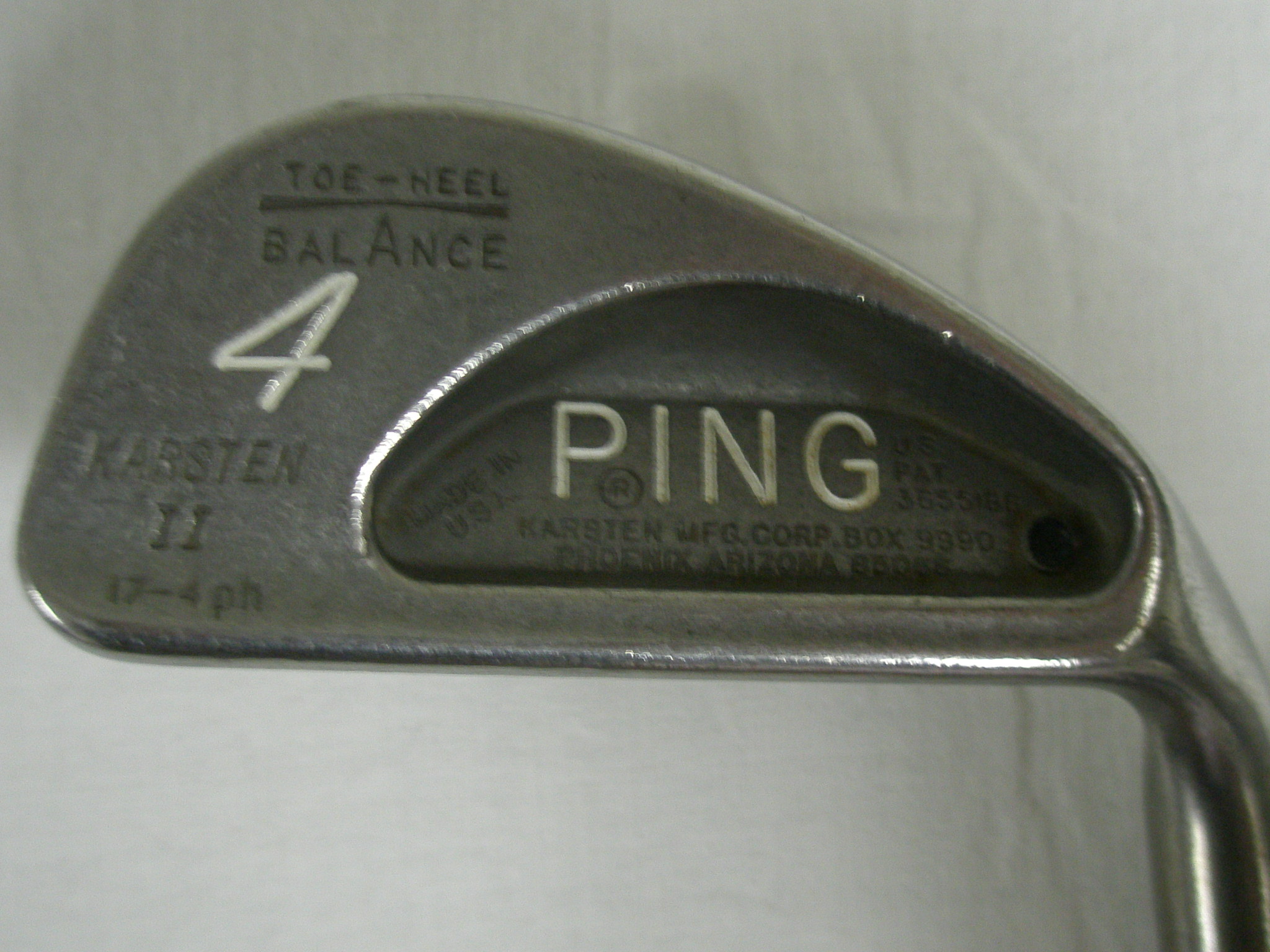 Ping Karsten II 4 iron Black dot (Steel JZ Stiff) 4i Golf Club ...