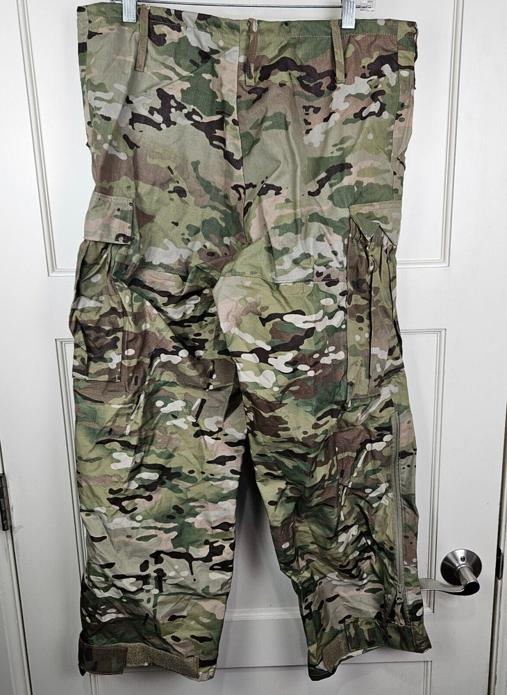 APECS Waterproof Multicam Camo Rain Pants Sealed Seams Size: 35x28 ...