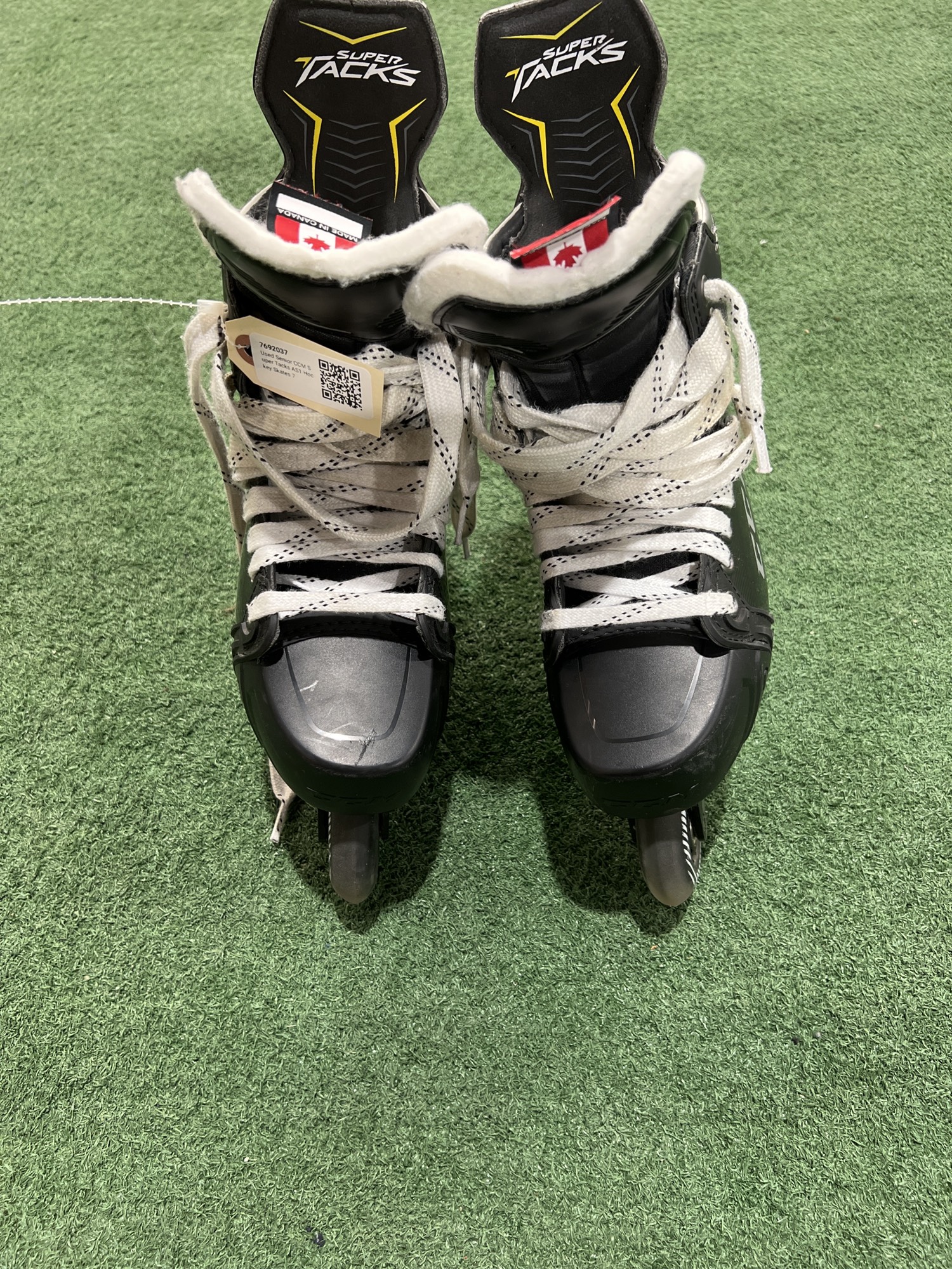 Used Senior CCM Super Tacks AS1 Inline Skates Size 7 with 2 Pairs of ...