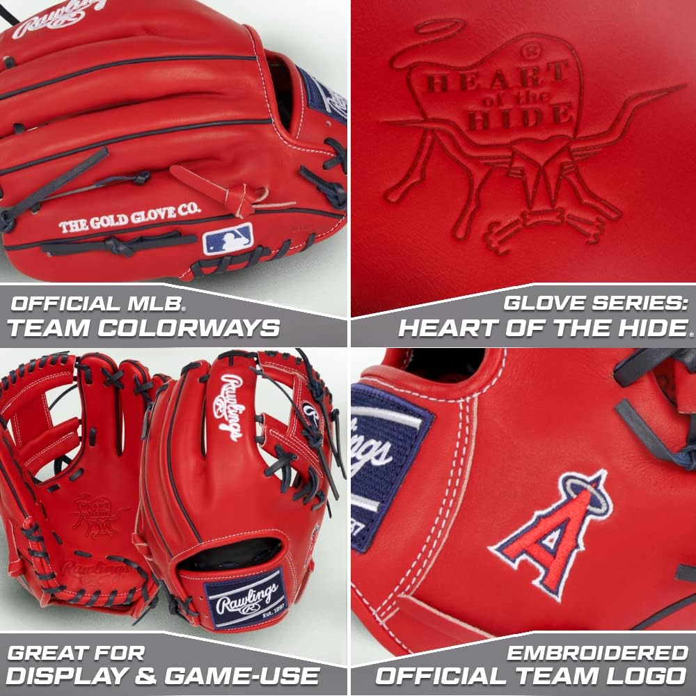 2023 Rawlings Heart of the Hide MLB L. A. Angels 11.5" Baseball Glove ...