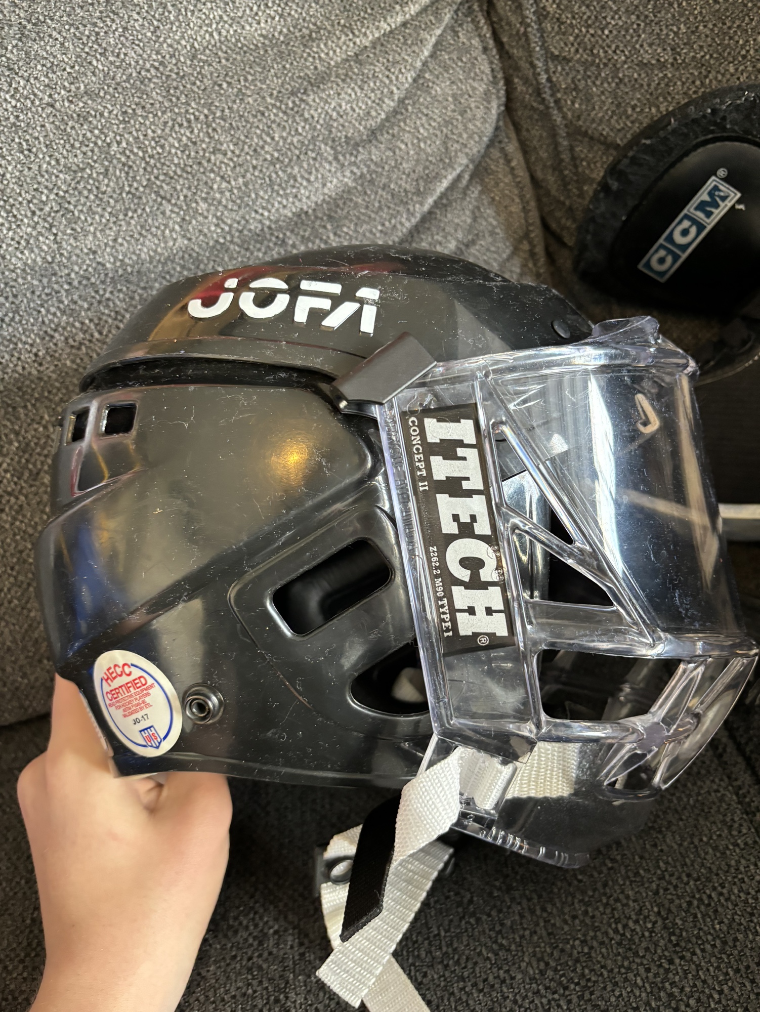 Used XS SR Jofa 390 Helmet W/ITECH concept II Fishbowl | SidelineSwap
