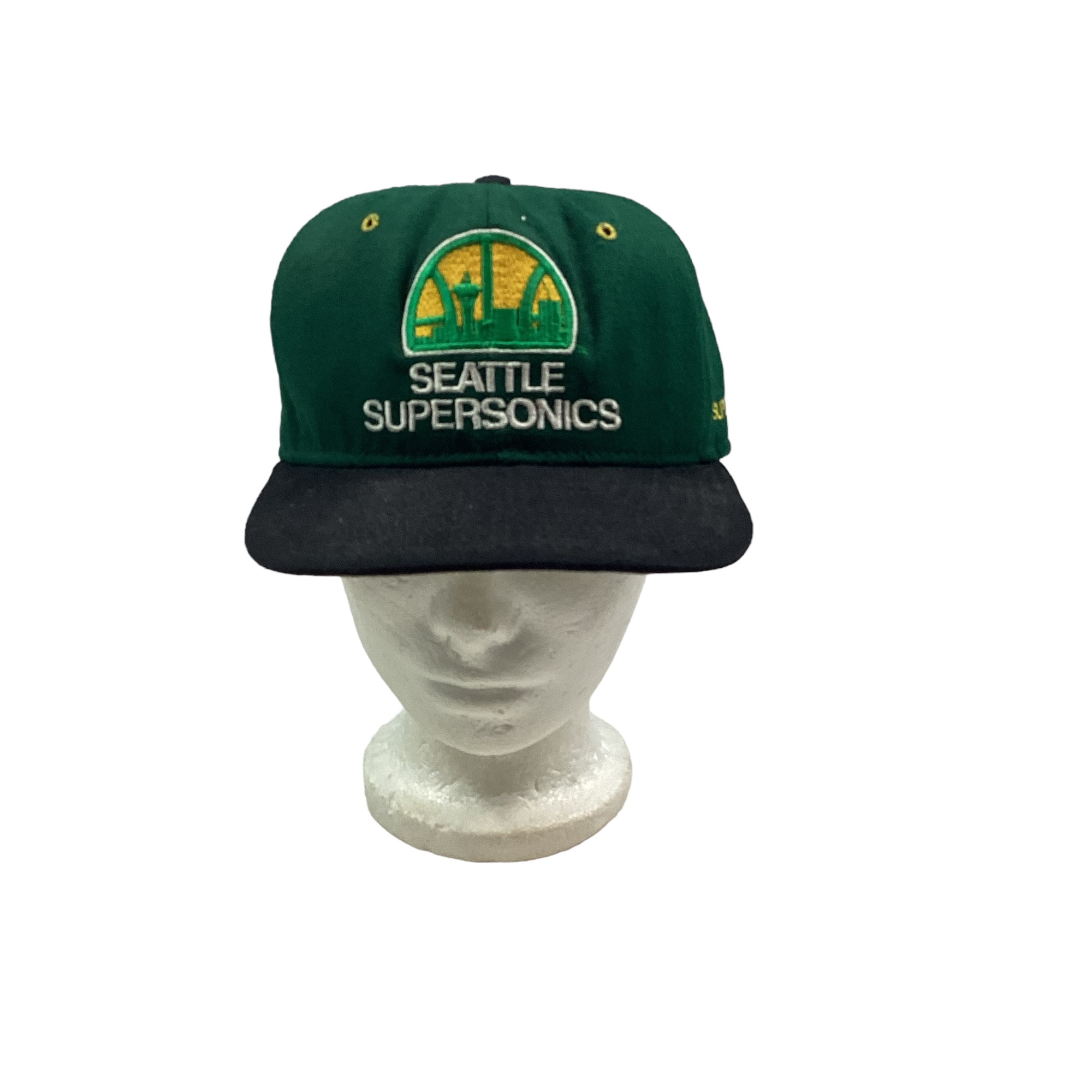 Vintage Seattle Supersonics 90s NBA snapback hat | SidelineSwap