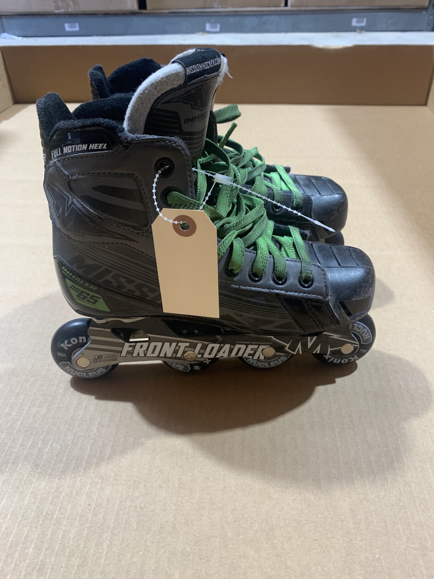 Junior Used Mission Inline Skates Wide Width Size 4 | SidelineSwap
