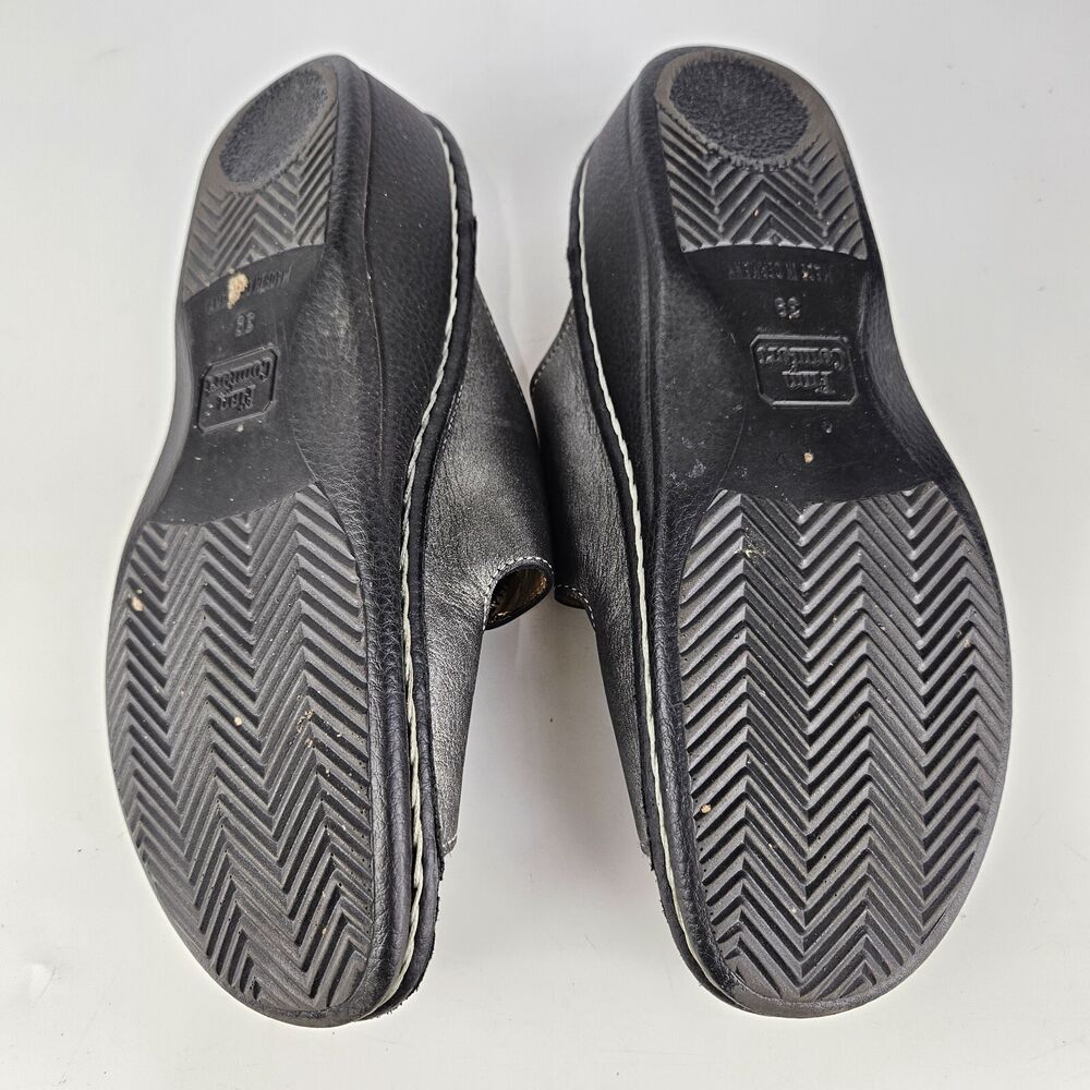 Finn Comfort Jamaica Volcano Pewter Metallic Leather Sandals Women's ...