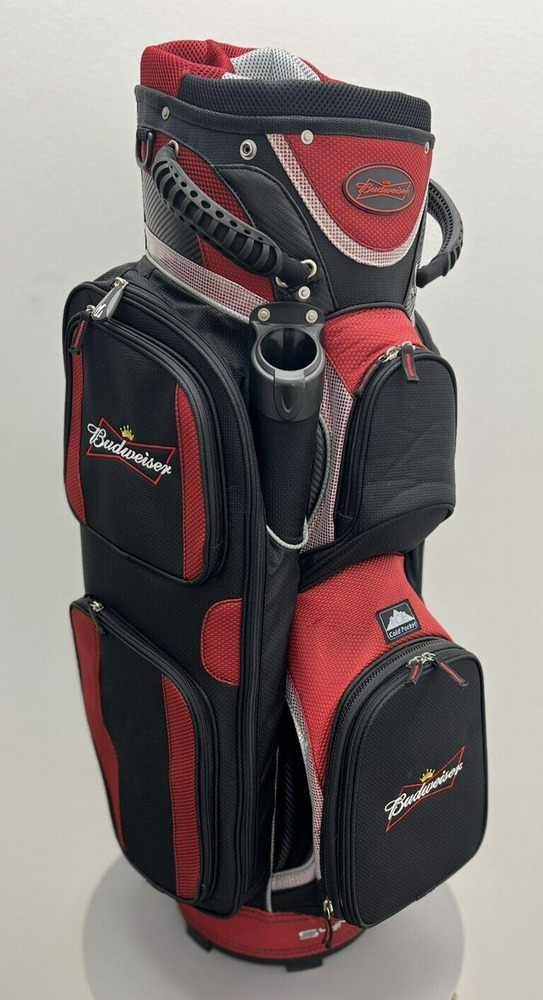 Budweiser Golf Cart Bag 14-Way INDIVIDUAL Full Length Dividers w/Putter ...
