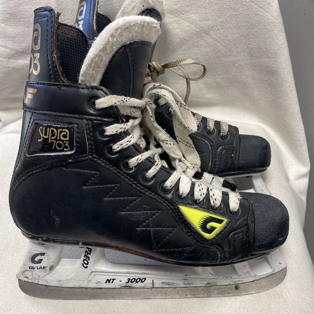 SENIOR ADULT SIZE 7 GRAF SUPRA 703 TOP LIGHT ICE HOCKEY SKATES. COBRA ...