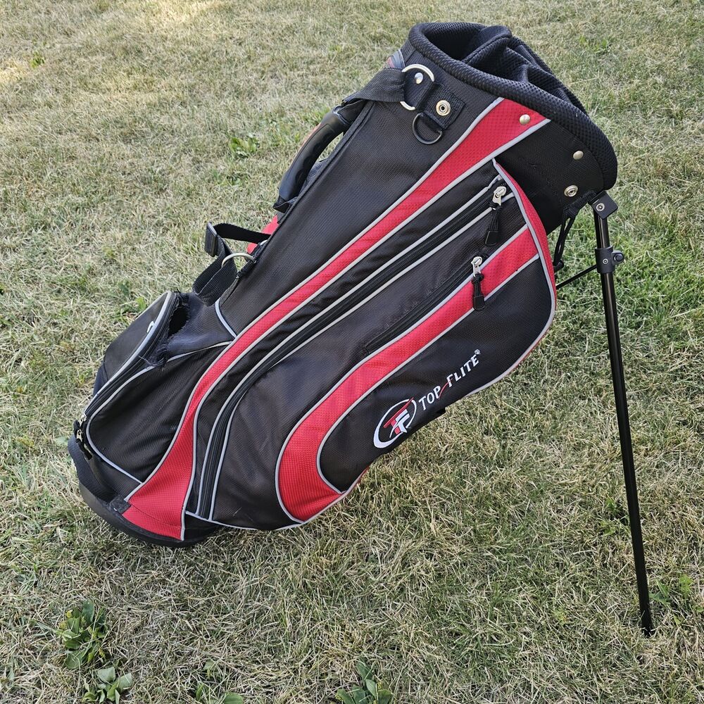 Top-Flite XL Complete Golf Set Black Red 10 Clubs With Bag Mens ...