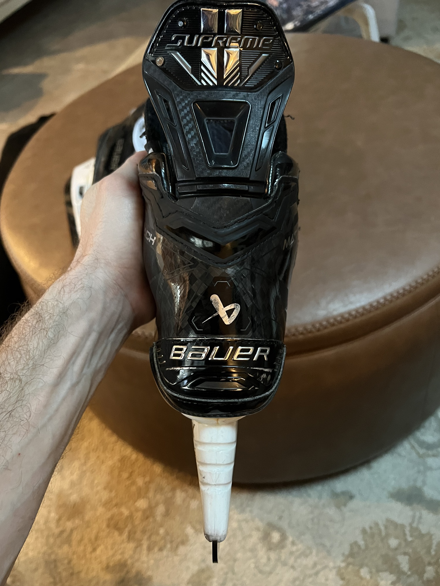 Bauer Supreme Mach Hockey Skates - 9.5 Fit 1 - 2 Sets of Pulse TI Steel ...