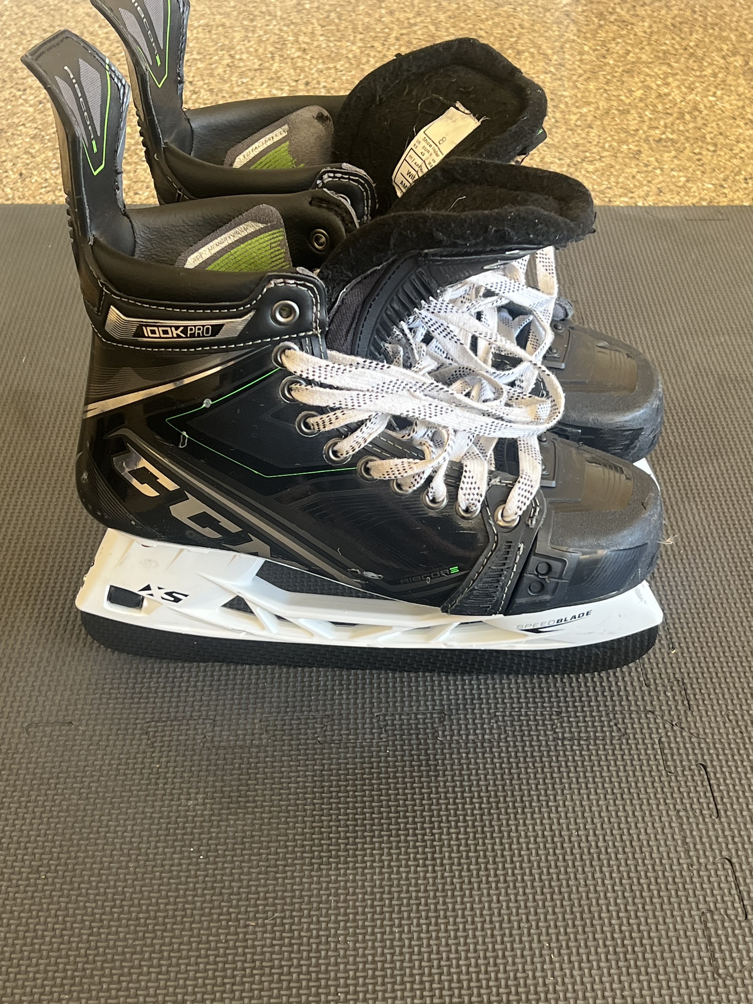 Senior CCM Wide Width 8 RibCor 100k Pro Hockey Skates | SidelineSwap