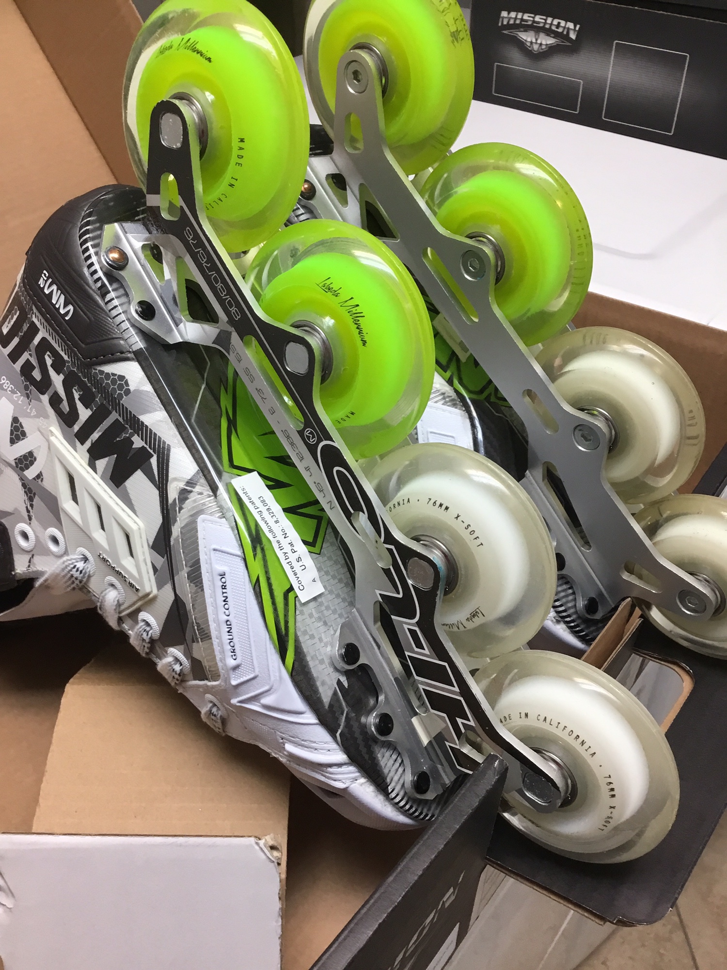 Mission Inhaler WM02 Sr Size 7 E In Line Hockey Skate | SidelineSwap