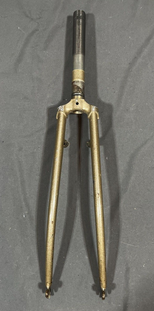Vintage 1980s Trek Gold Lugged Steel 700C Touring Fork 185mm 1 ...