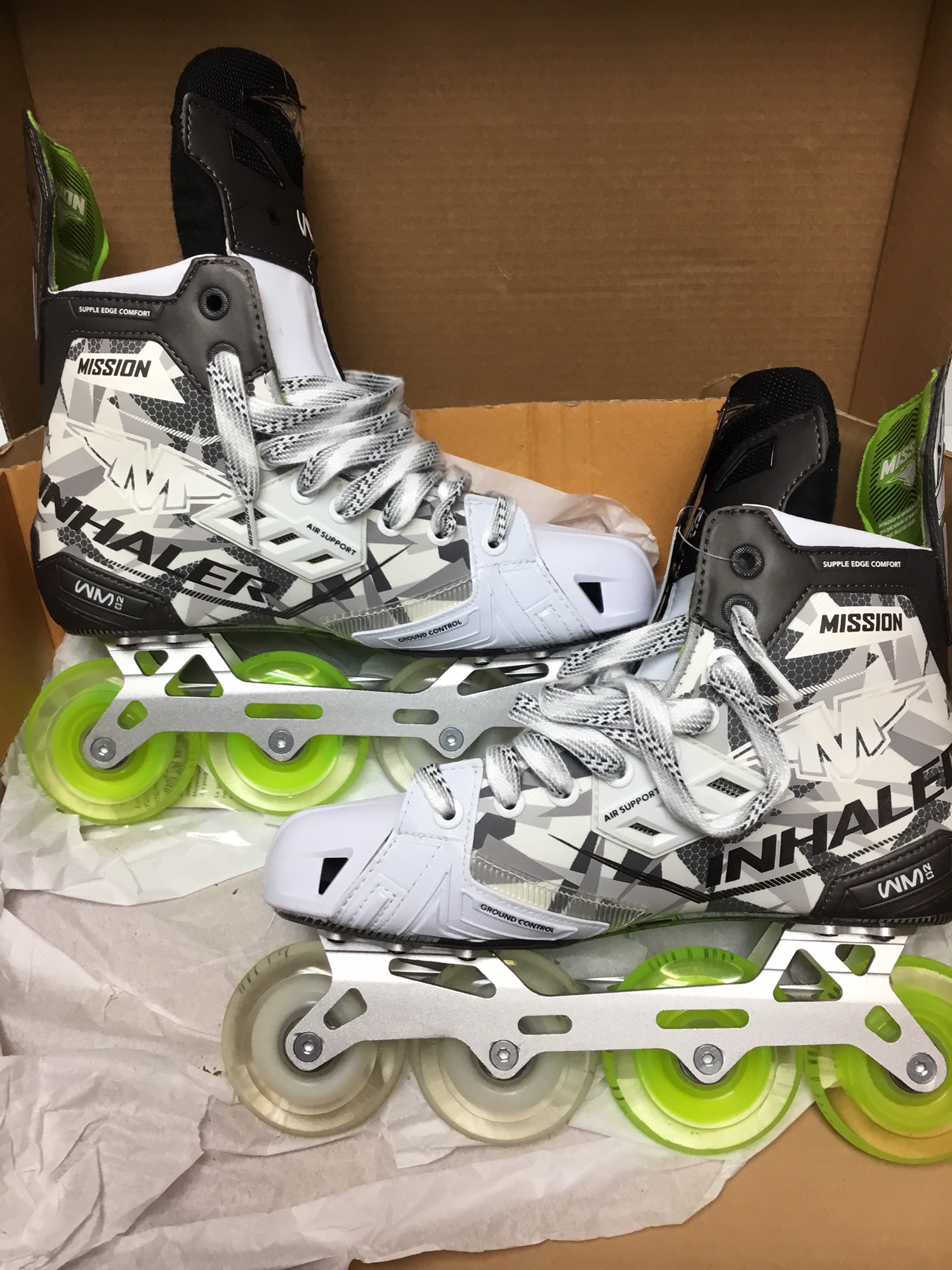 Mission Inhaler WM02 Sr Size 8 E In Line Hockey Skate | SidelineSwap