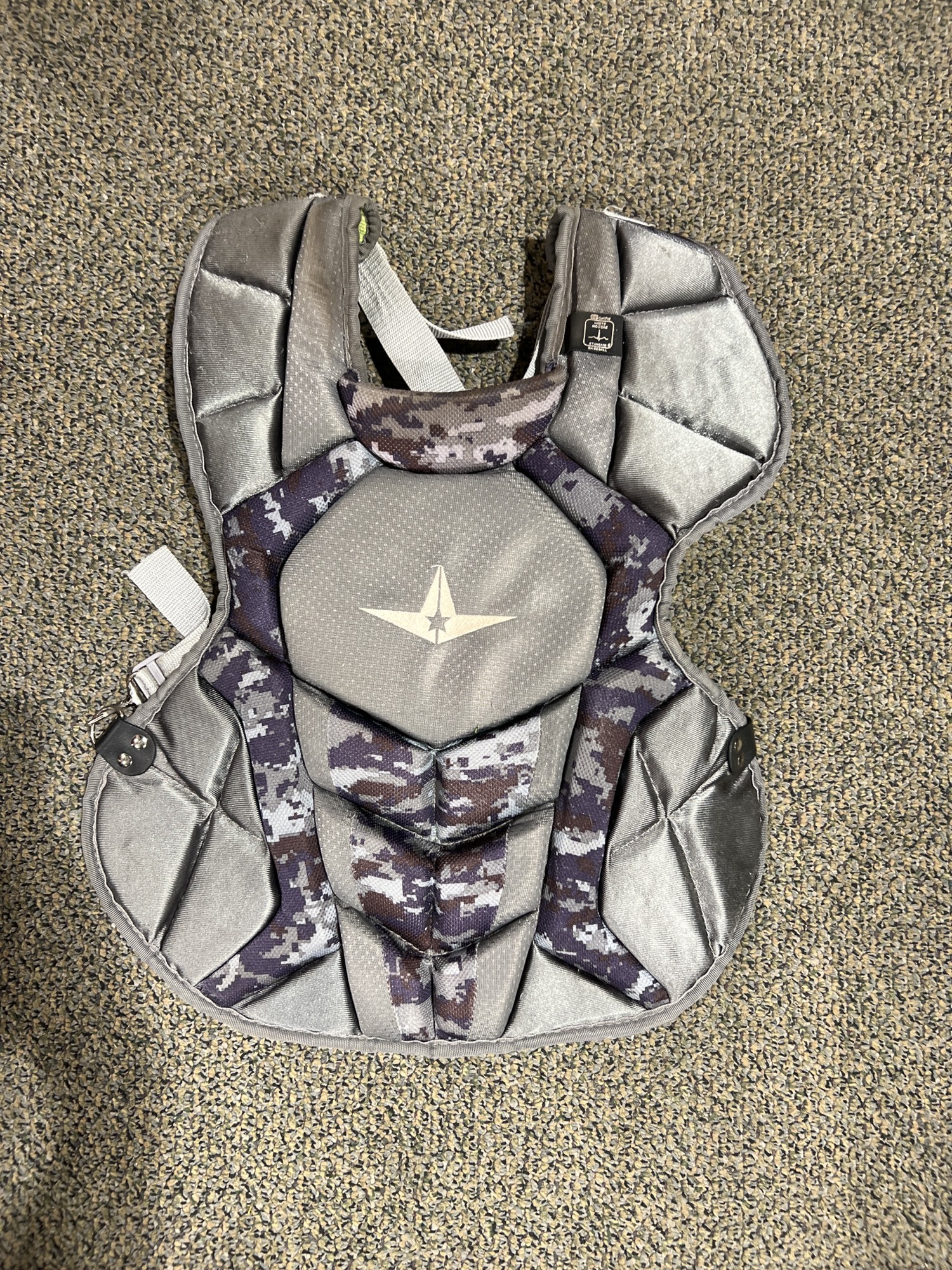 Gray Used Intermediate All Star System 7 Catcher's Chest Protector ...