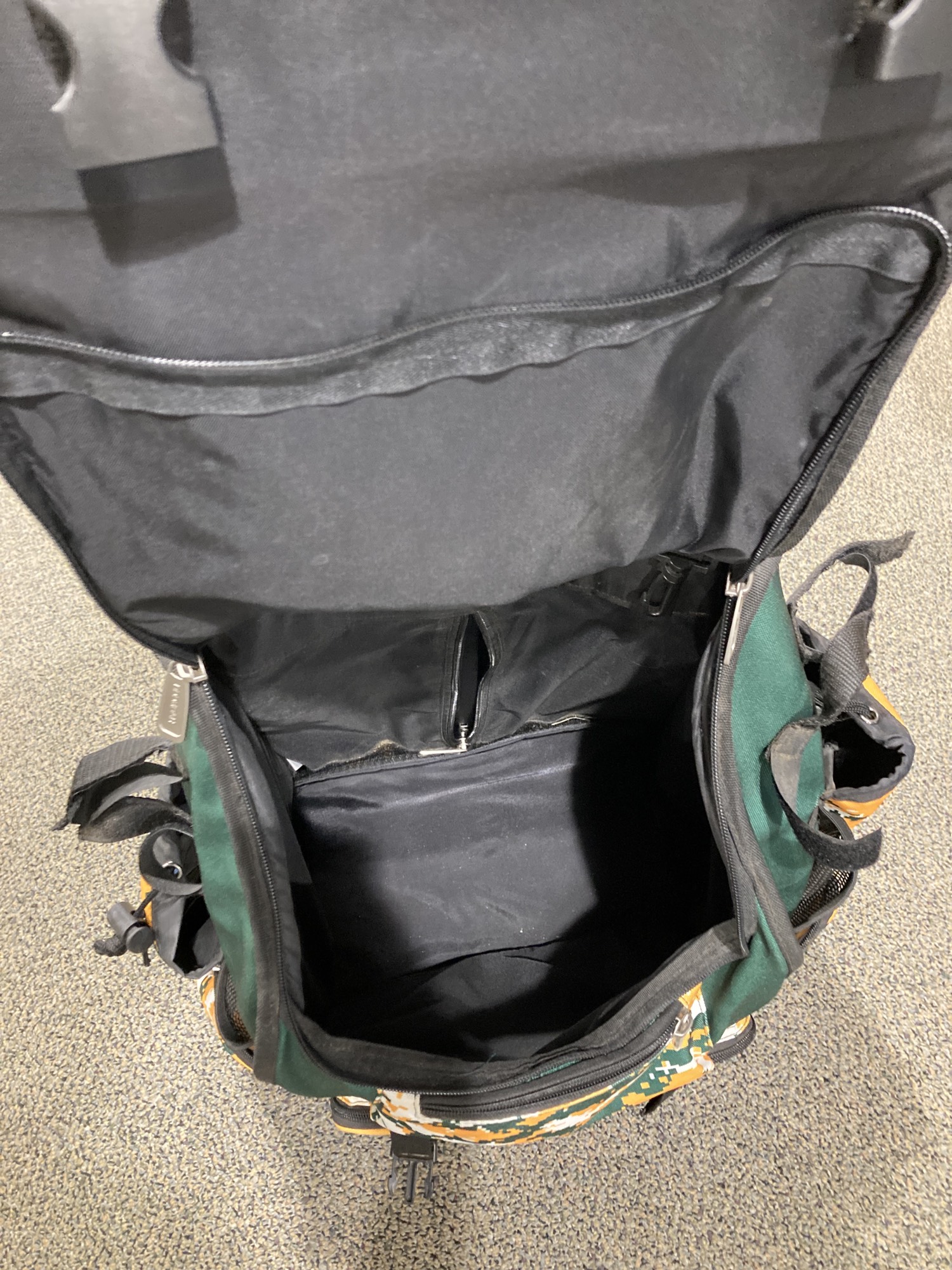 Used Wheeled Yellow & Green DigiCam Boombah Bag | SidelineSwap