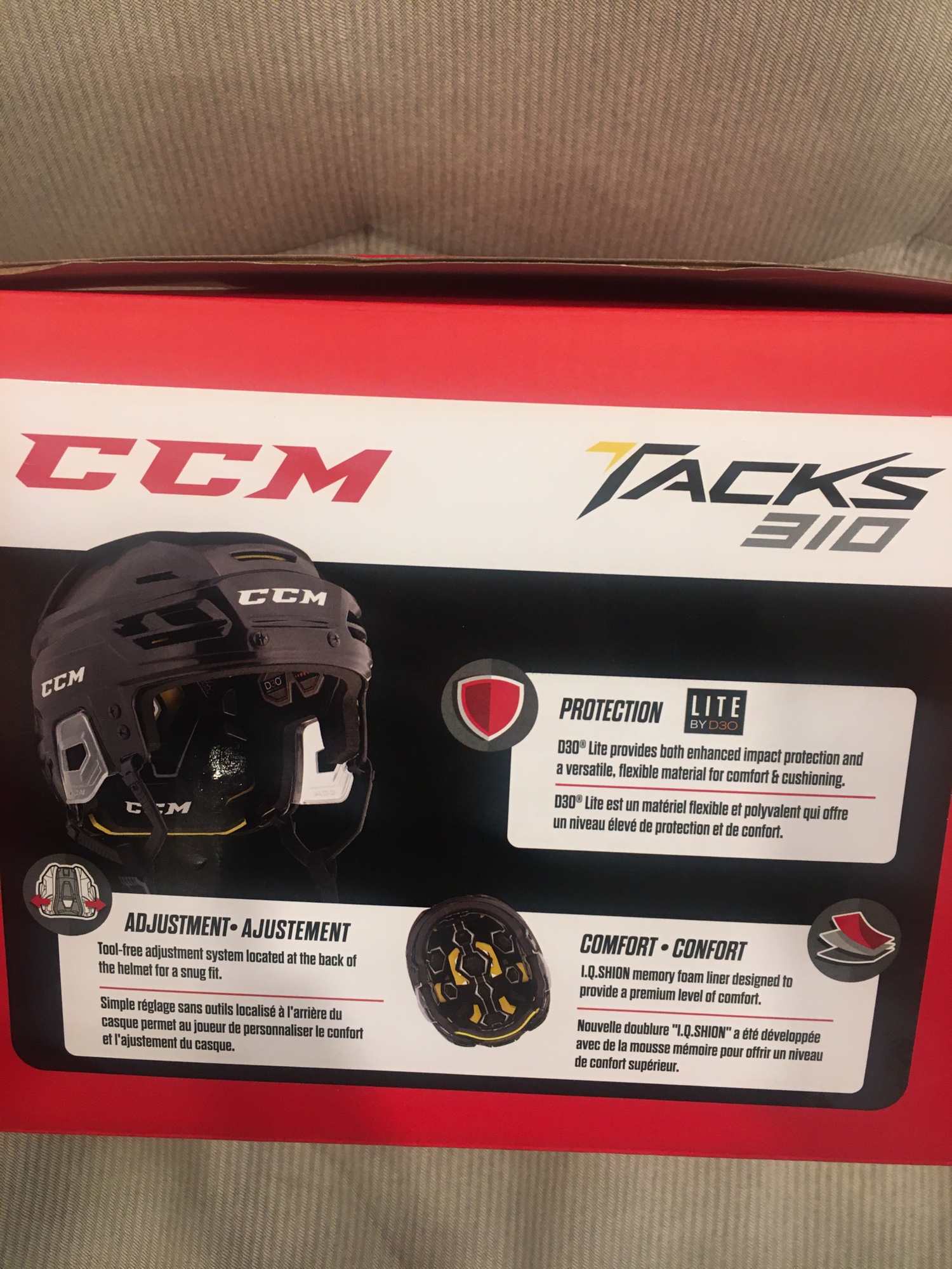 New! Medium CCM Tacks 310 Red Hockey Helmet | SidelineSwap