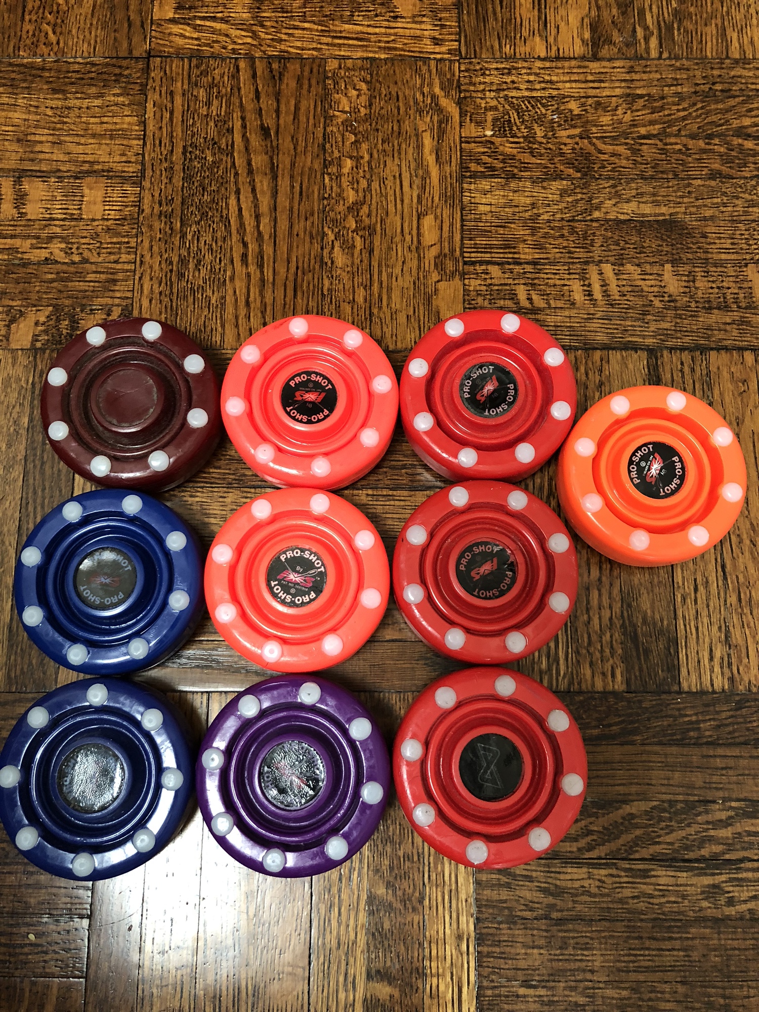 Bundle of 10 IDS Roller Hockey Pucks | SidelineSwap