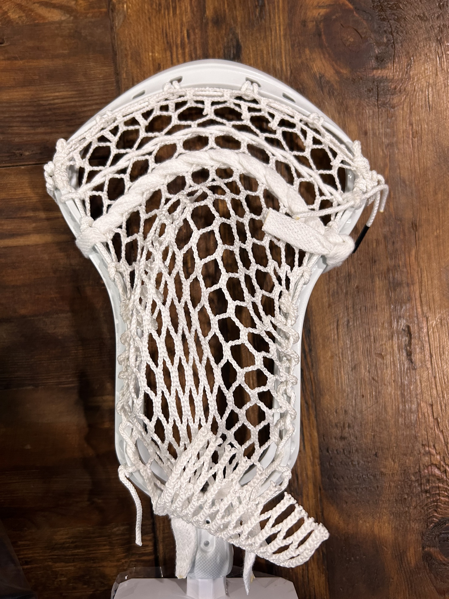 New ECD DNA 2.0 lax lacrosse white head strung ECD mesh | SidelineSwap