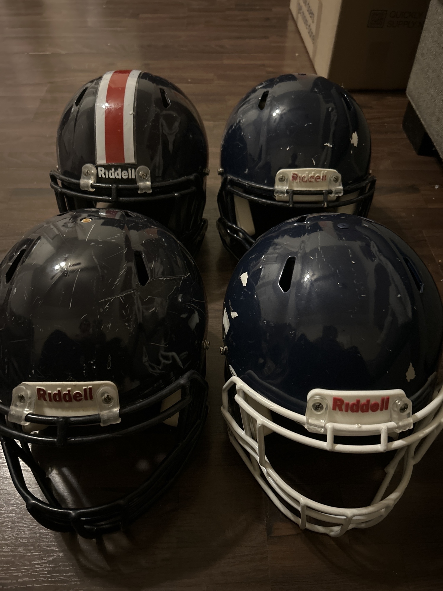Bundle 4 Helmets Riddell Speed Football Adult Large | SidelineSwap