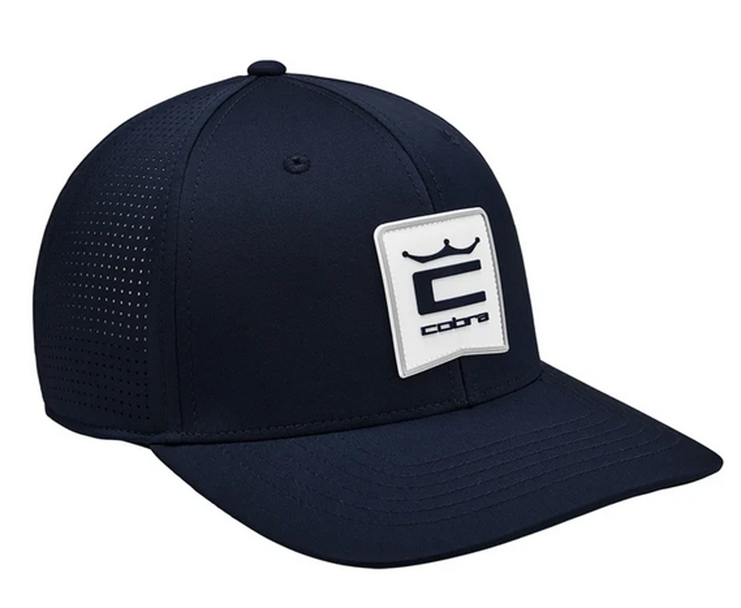 NEW 2024 Cobra Crown C Patch Deep Navy/White Adjustable Snapback Golf ...