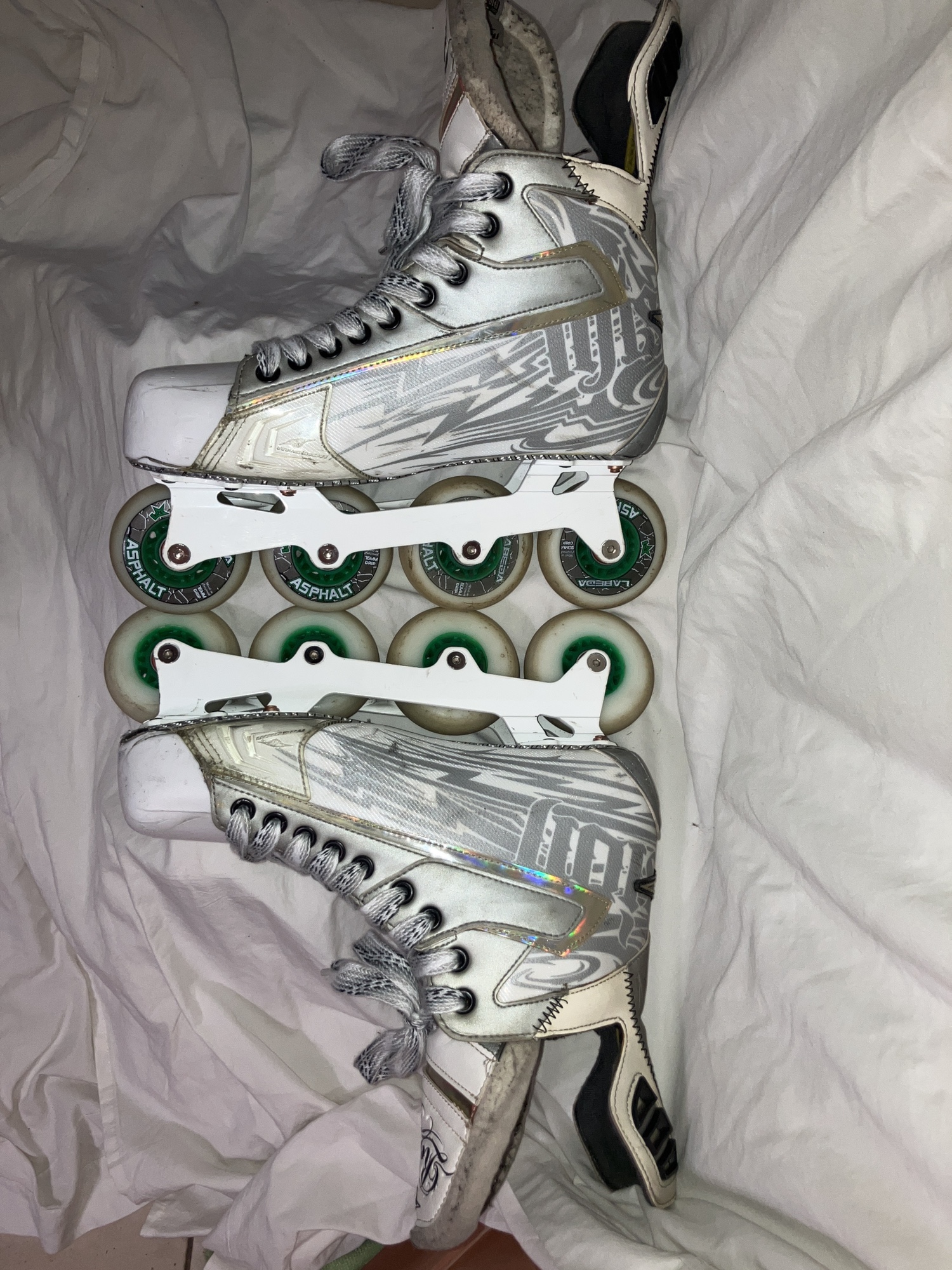 Used Mission 10D Mission Axiom T10 Revolt Hockey Skates | SidelineSwap